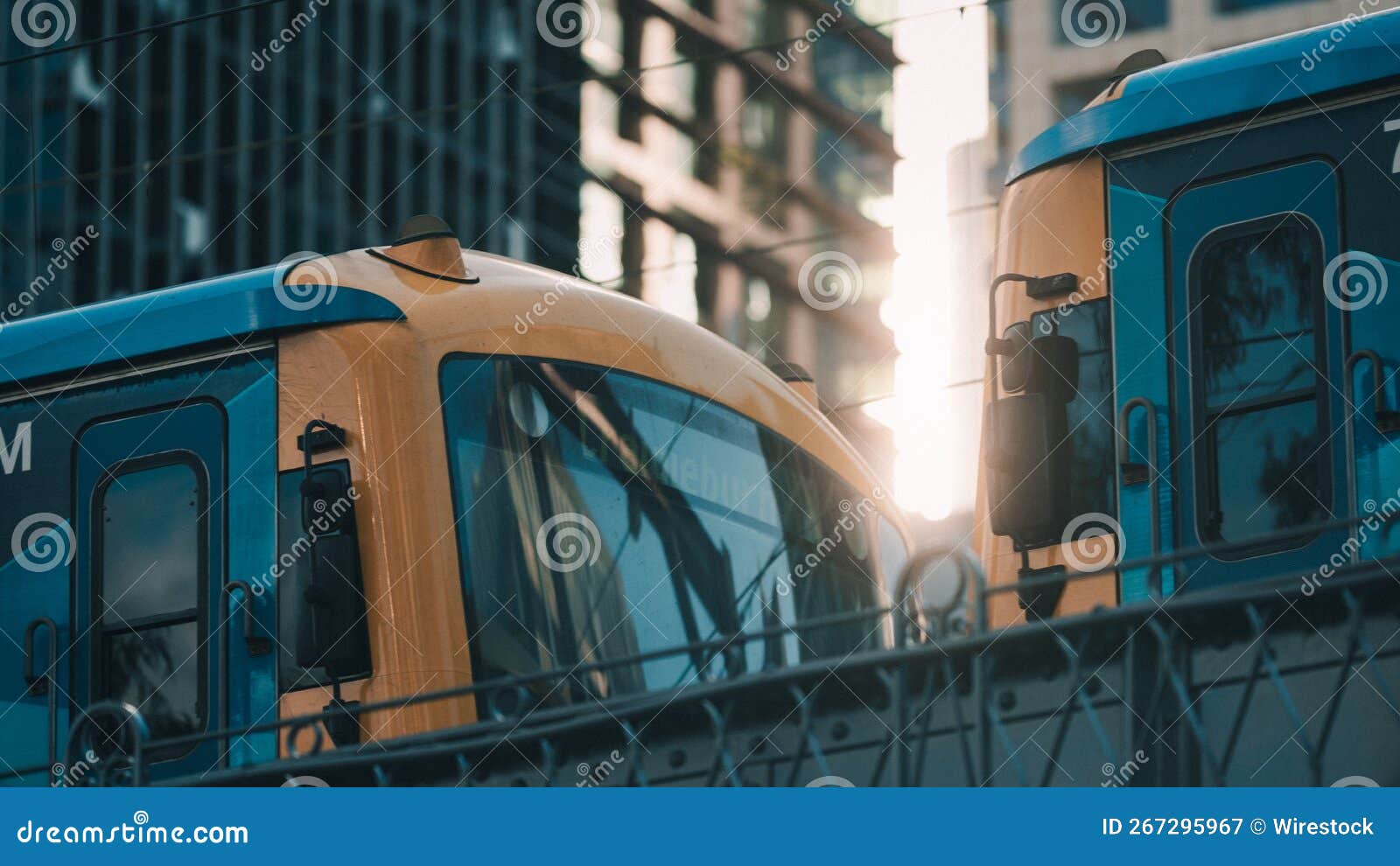 Low angle shot of buses stock image. Image of transportation - 267295967