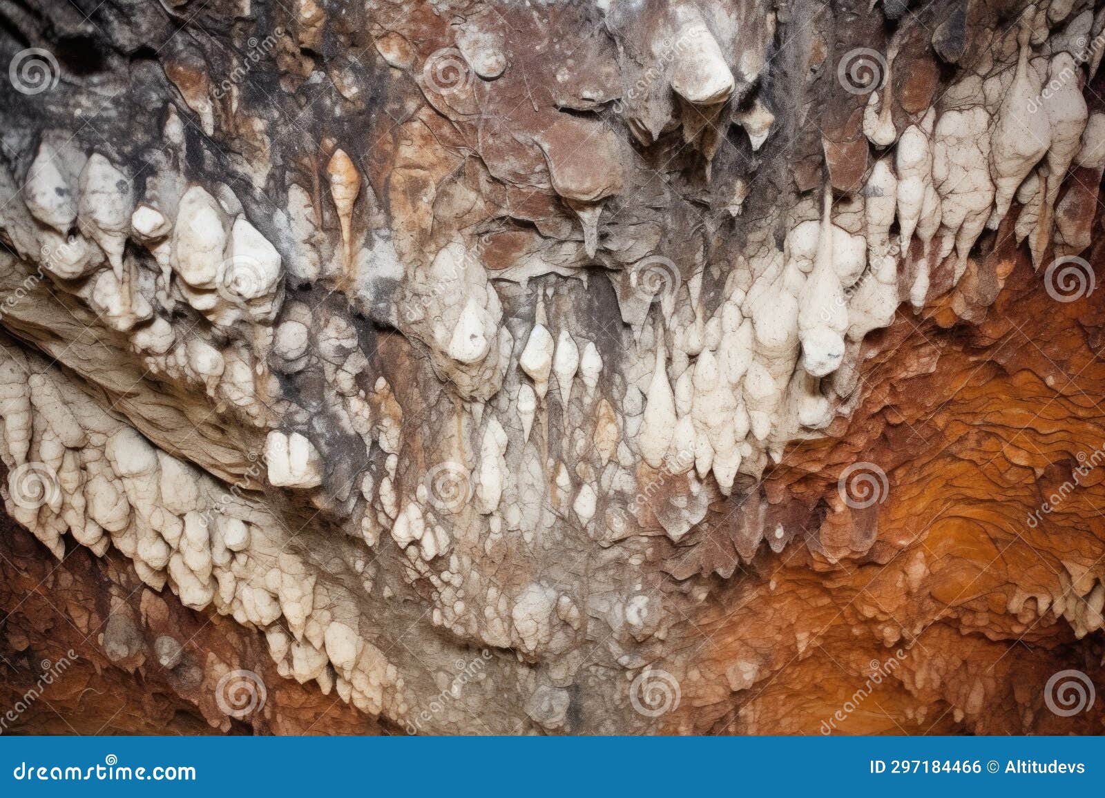 Low-angle Shot of Cave Ceiling Speckled with Minerals Stock Photo ...
