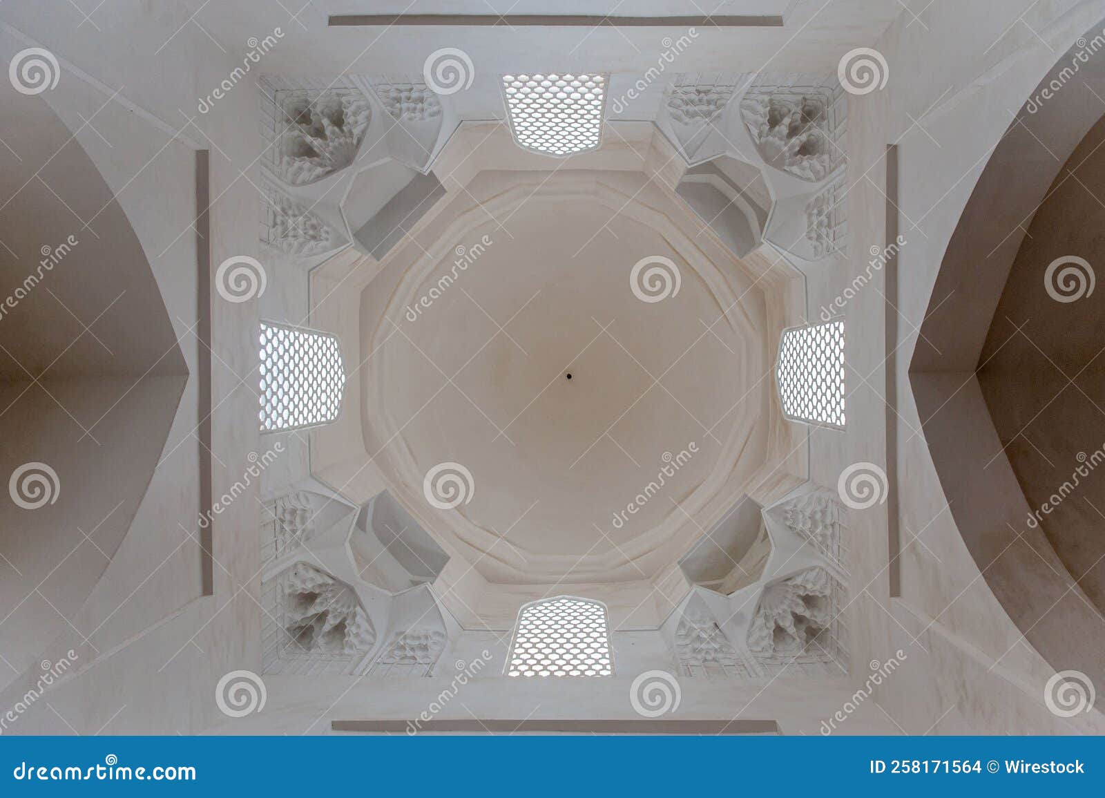 Low Angle Shot of the Ceiling of Mosque Stock Photo - Image of religion ...