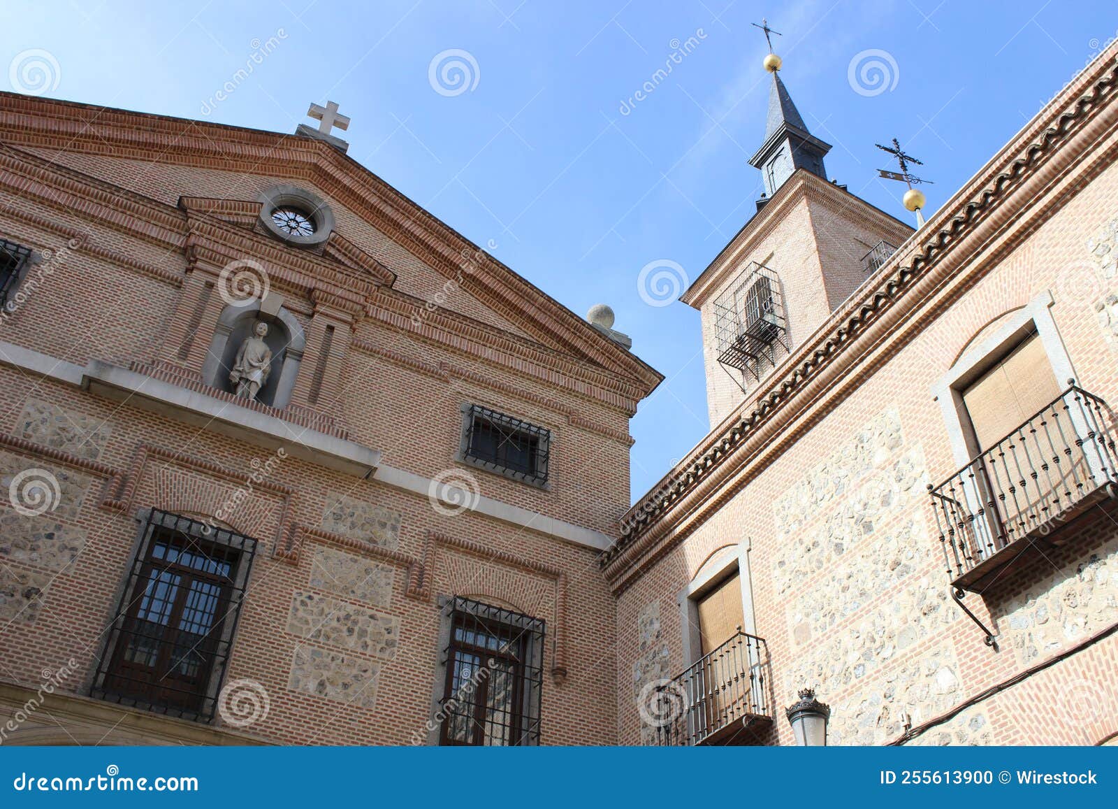 Low Angle Shot of the Church of Saint Genesius Stock Photo - Image of ...