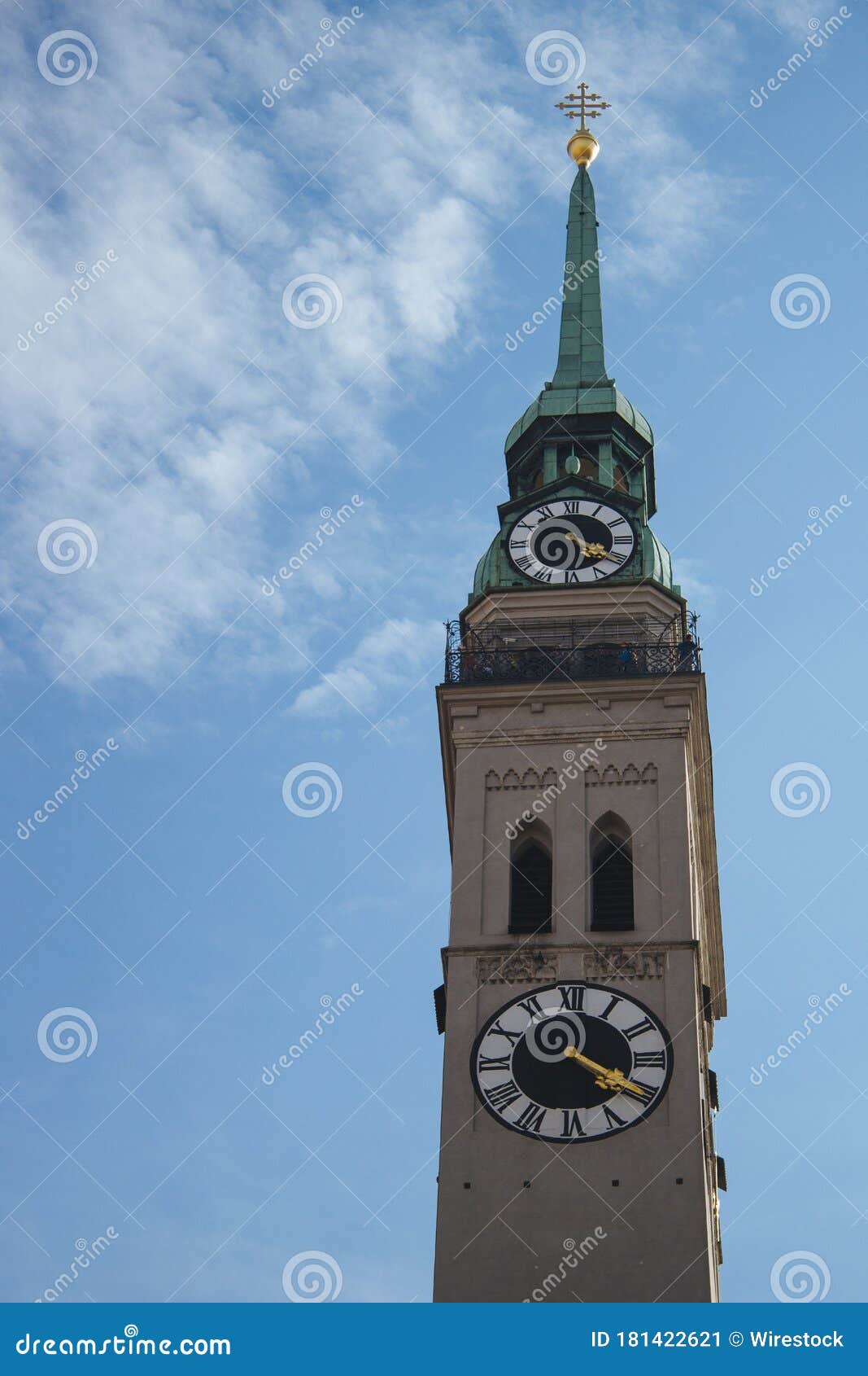 Low Angle Shot of the Clocktower of St. Peter S Church Under the ...