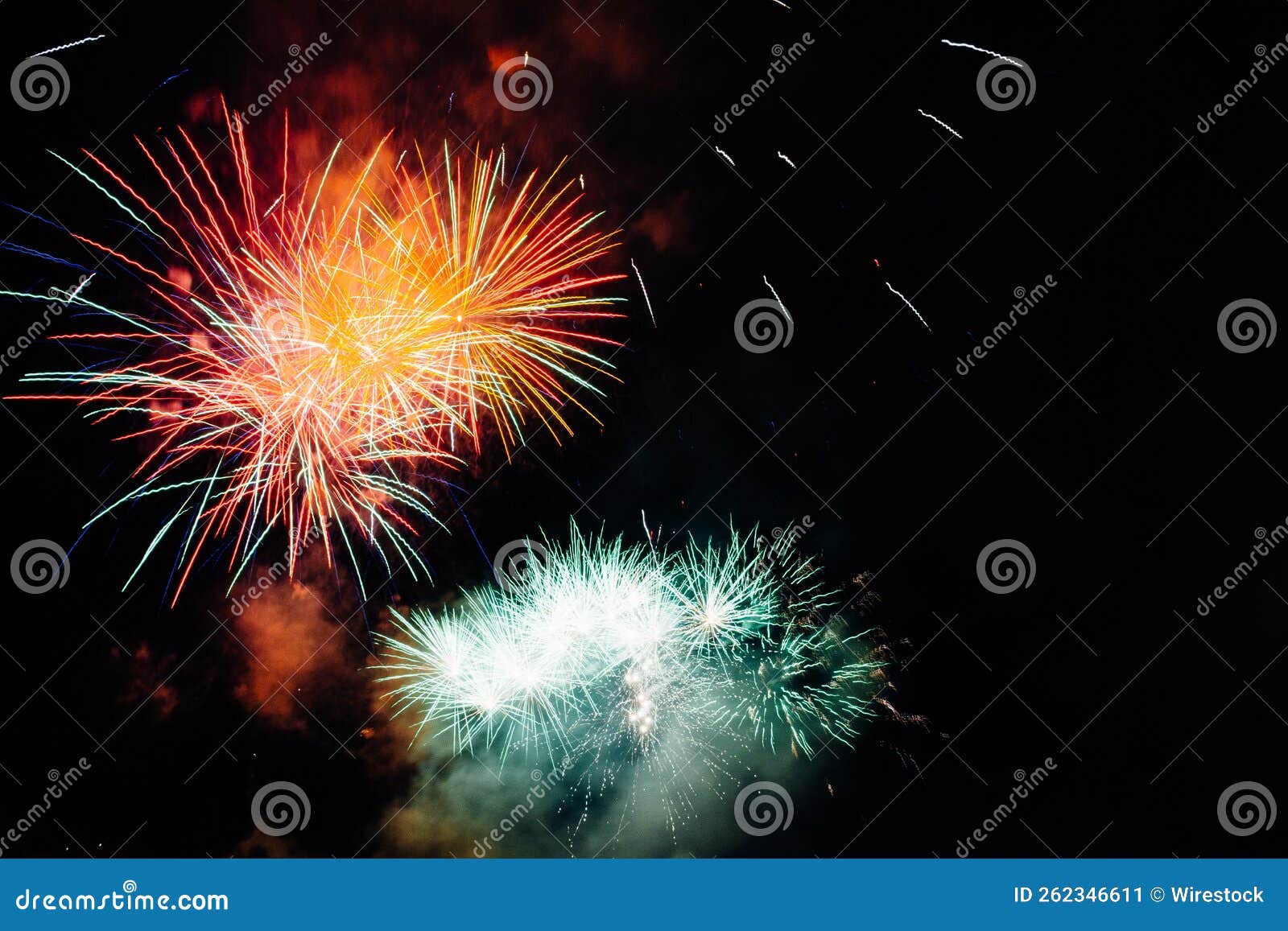 Low Angle Shot of Colorful Fireworks at Night - Great for Wallpapers ...