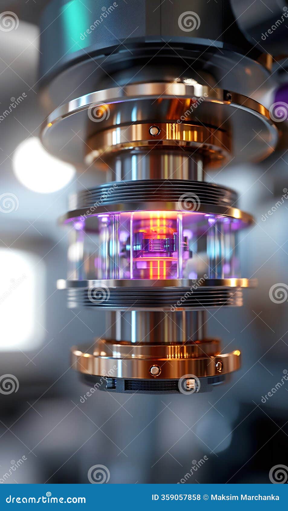 Low-angle Shot of a Cryogenic Cooling System Stock Photo - Image of ...