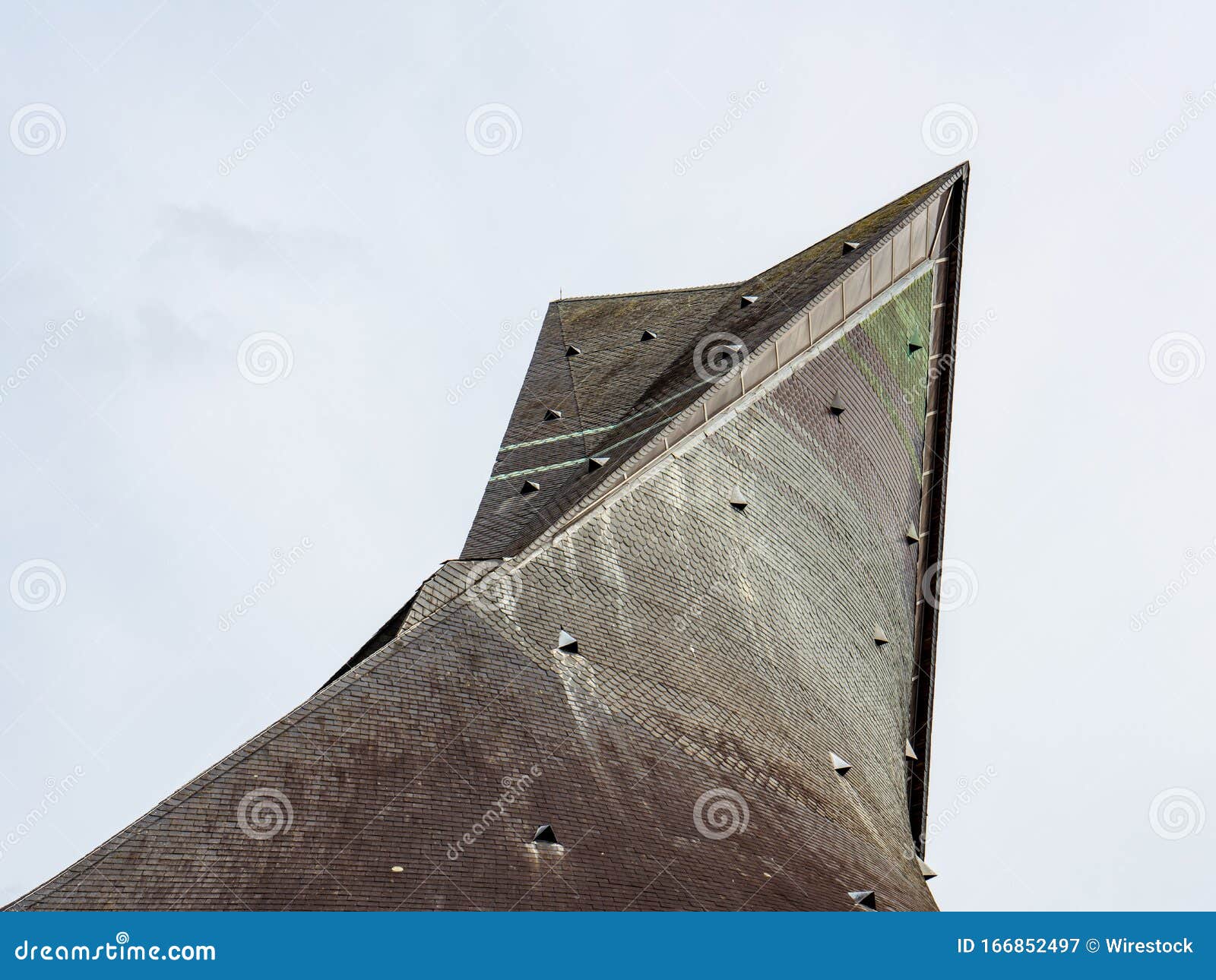 Low Angle Shot of an Exotic Metal Structure Under the Bright Sky Stock ...