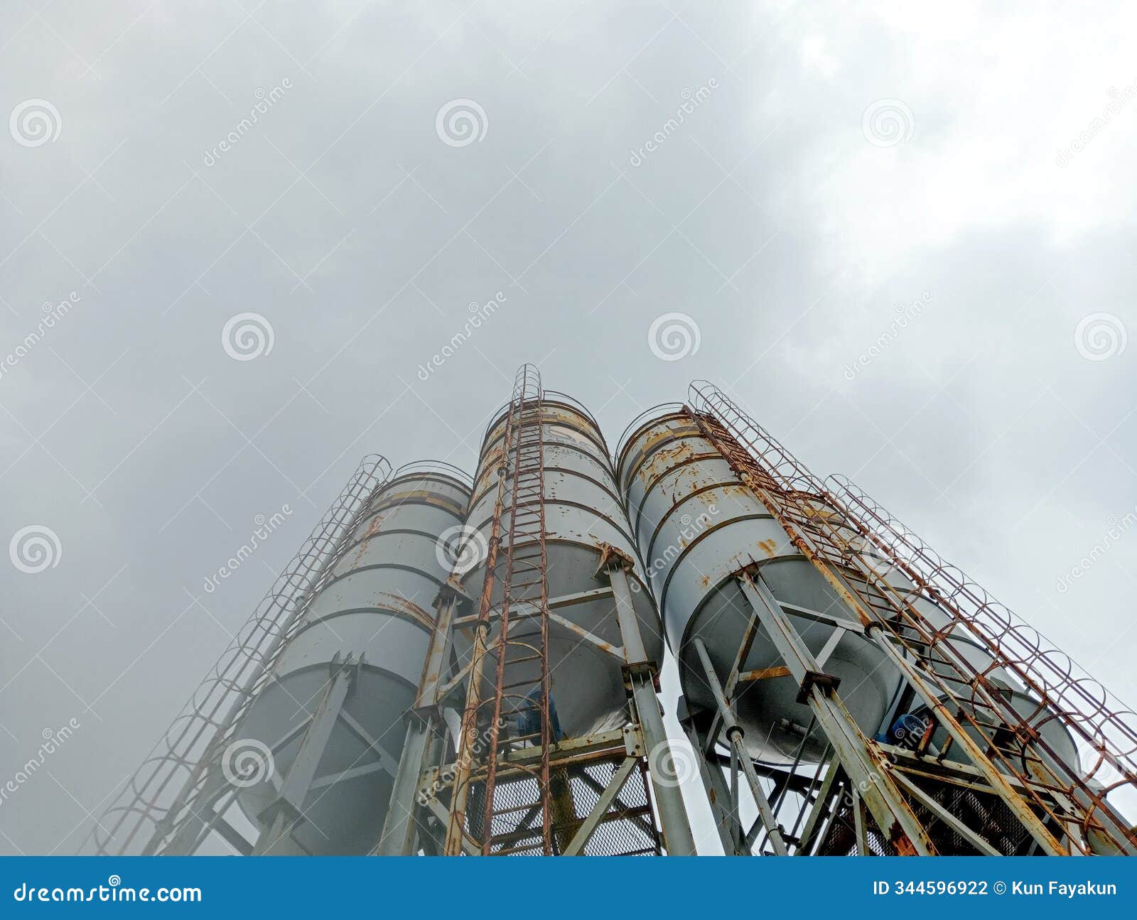 Cement Silos, Silloth, Cumbria Royalty-Free Stock Photography ...