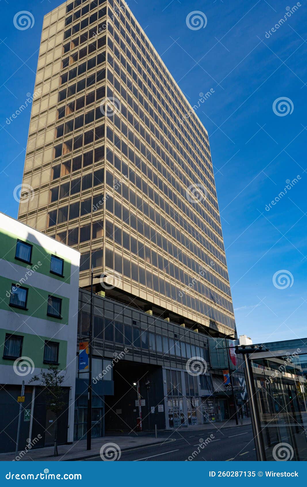 Low Angle Shot of High Office Building in Middlesbrough Editorial Image ...