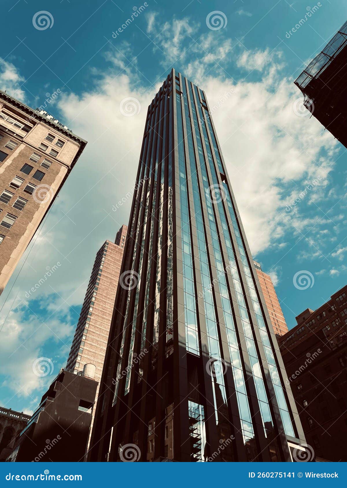 Low Angle Shot of High-rise Buildings in NYC Editorial Photo - Image of ...