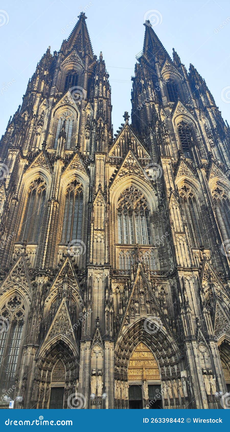 Low Angle Shot of a Historic Cologne Cathedral Exterior Wall ...