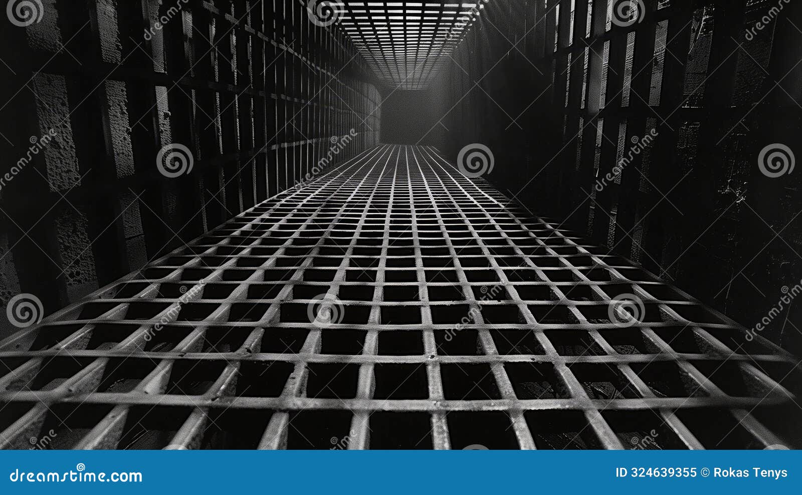 A Low-angle Shot Looking Up through a Subway Grate, Emphasizing the ...