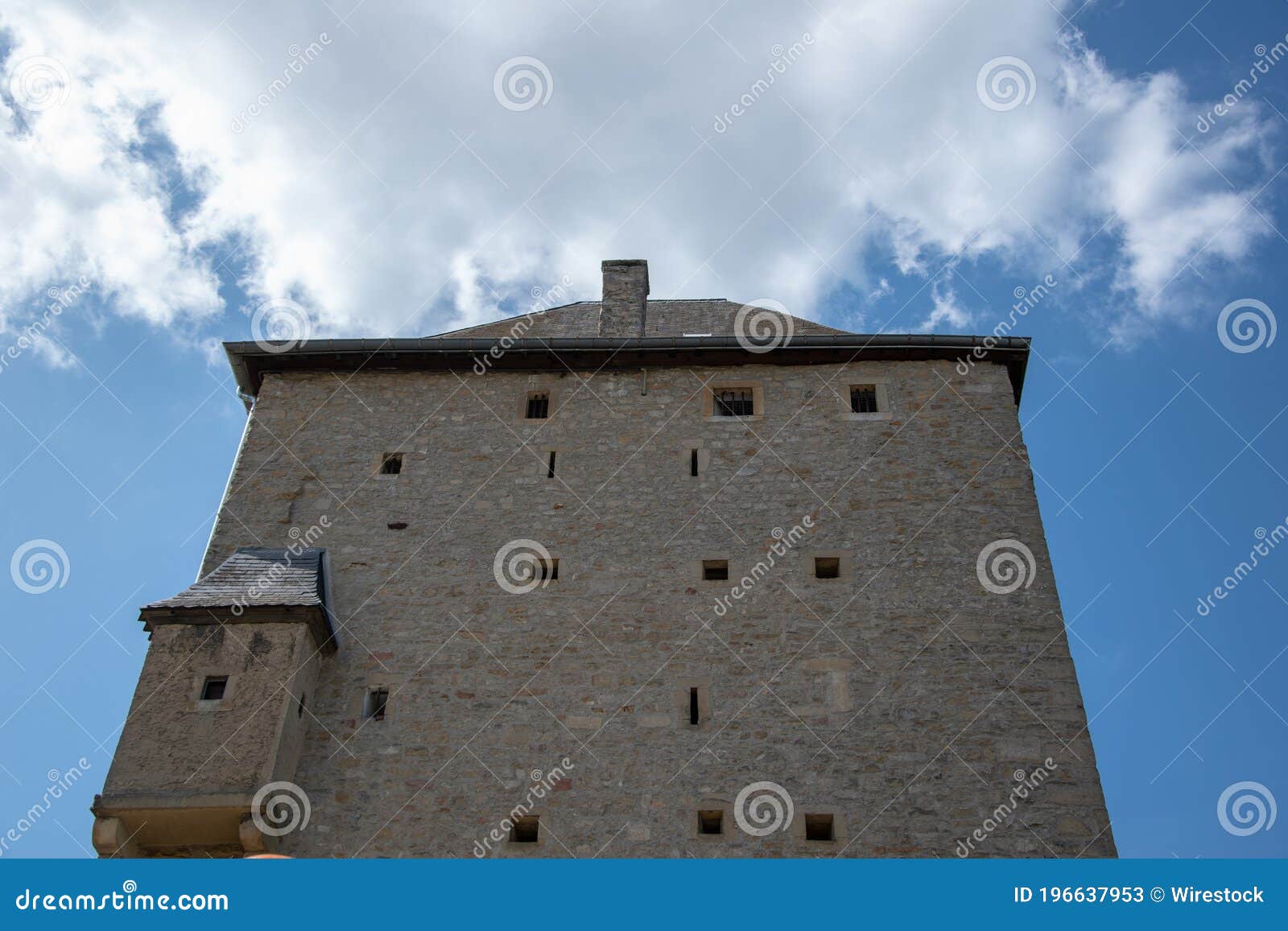 Low Angle Shot of Loopholes of a Medieval Castle Stock Image - Image of ...