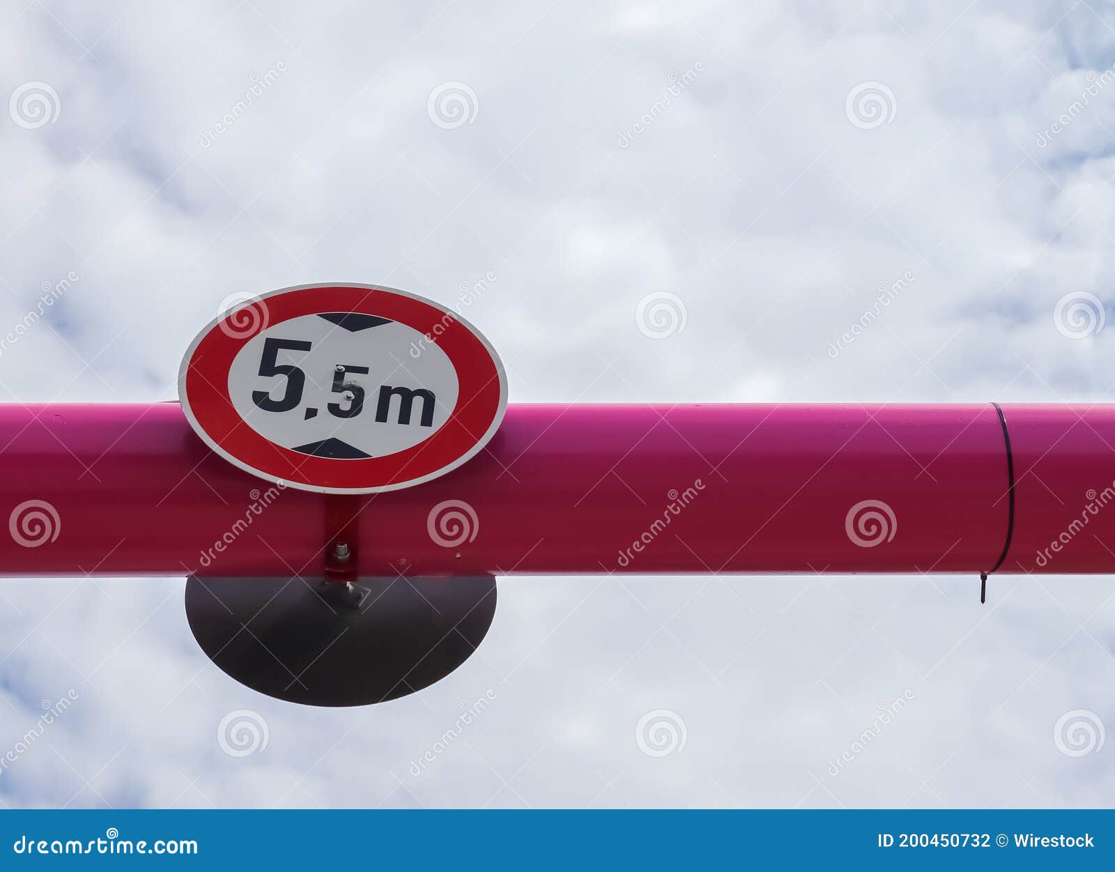 Low Angle Shot of 5.5 Meter Maximum Height Traffic Sign Stock Photo ...
