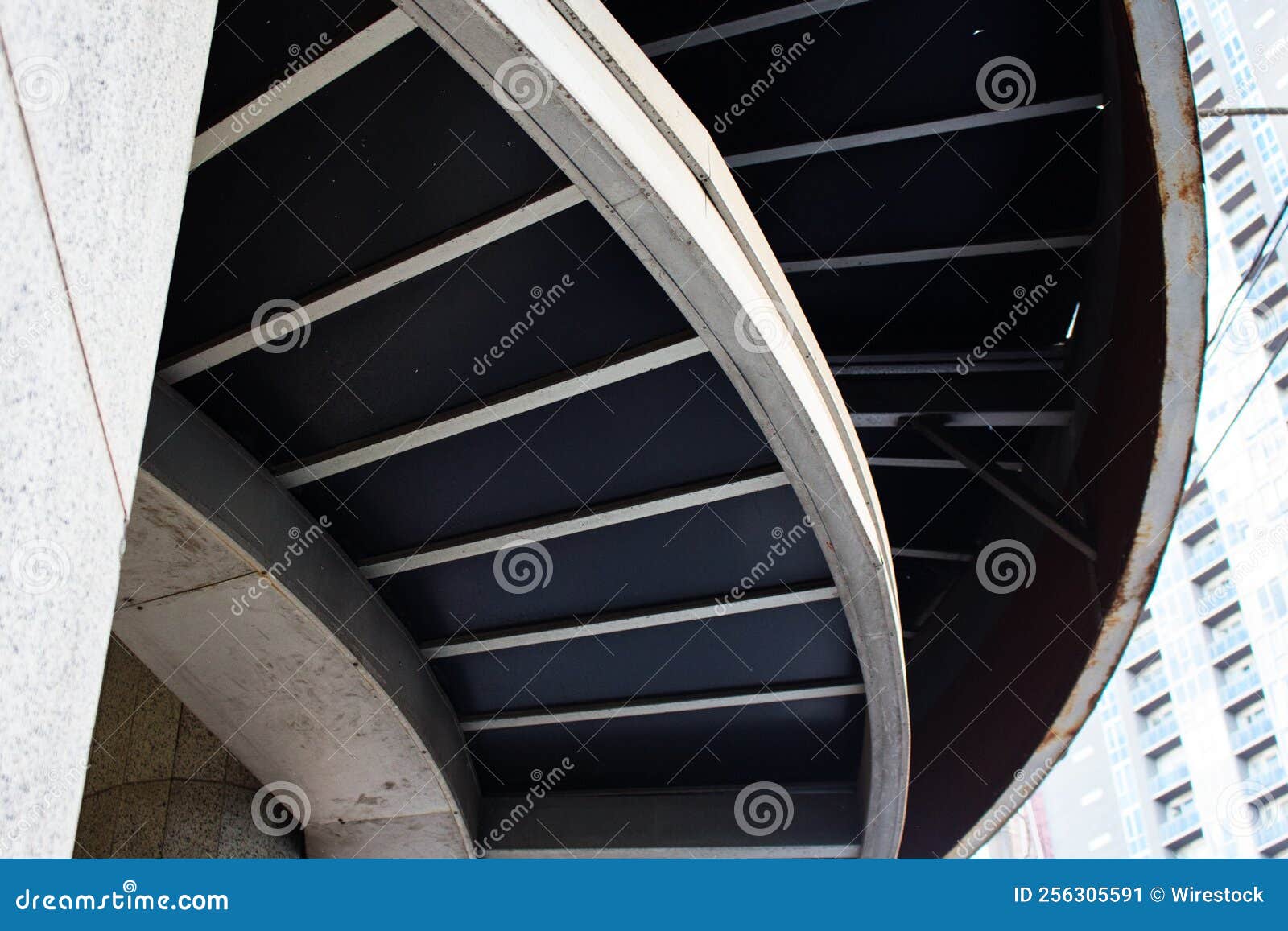 Low Angle Shot of a Modern Architectural Building in the City Stock ...