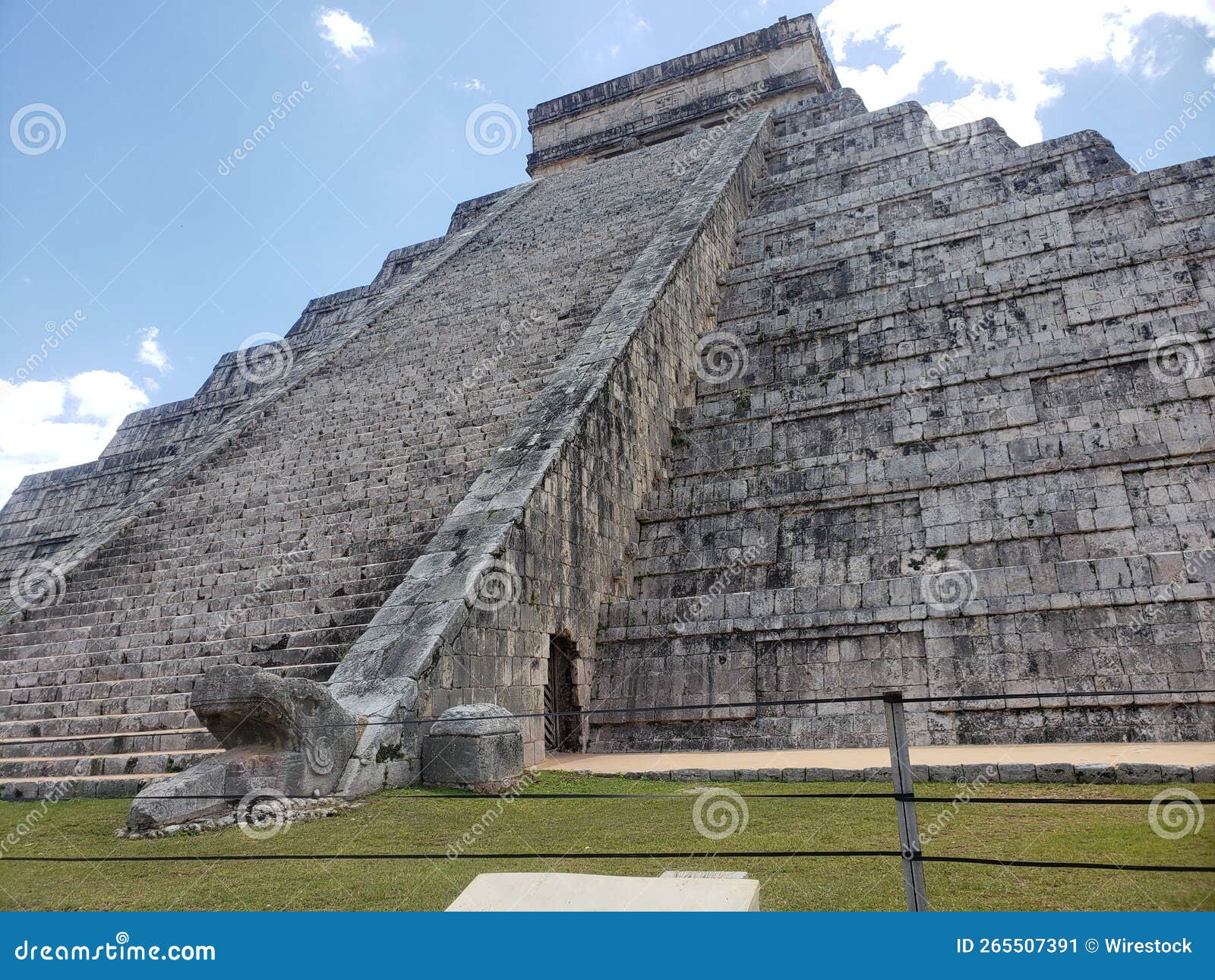 Low Angle Shot of the Pyramid of the Sun in Mexico. Stock Image - Image ...