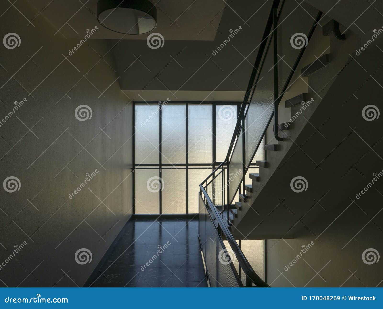 Low Angle Shot of a Staircase in a Modern Business Building Stock Image ...
