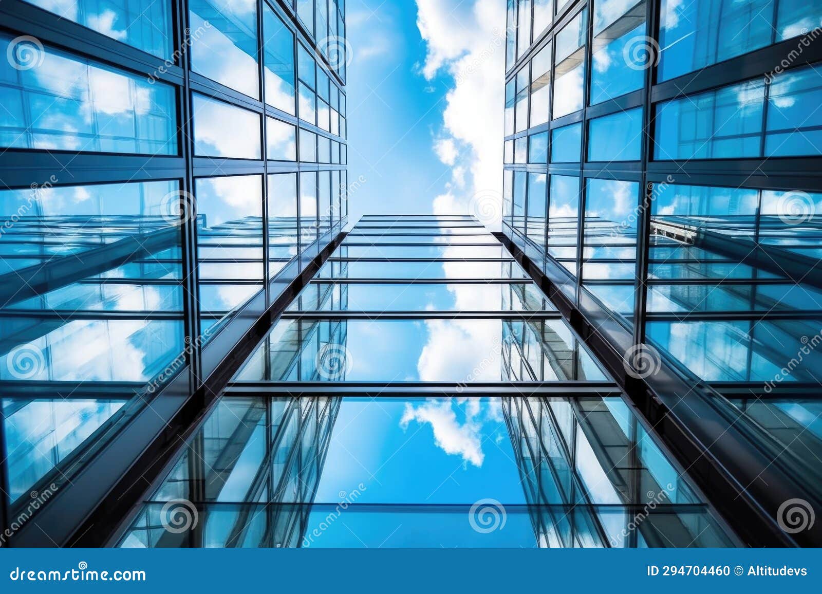 Low Angle Shot of Towering Stacks of Window Pane Glass Stock Photo ...