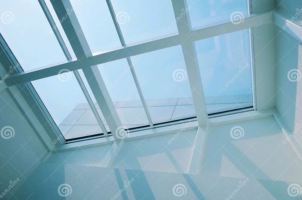 Low-angle Shot of a White Rooftop Window of a House Stock Photo - Image ...