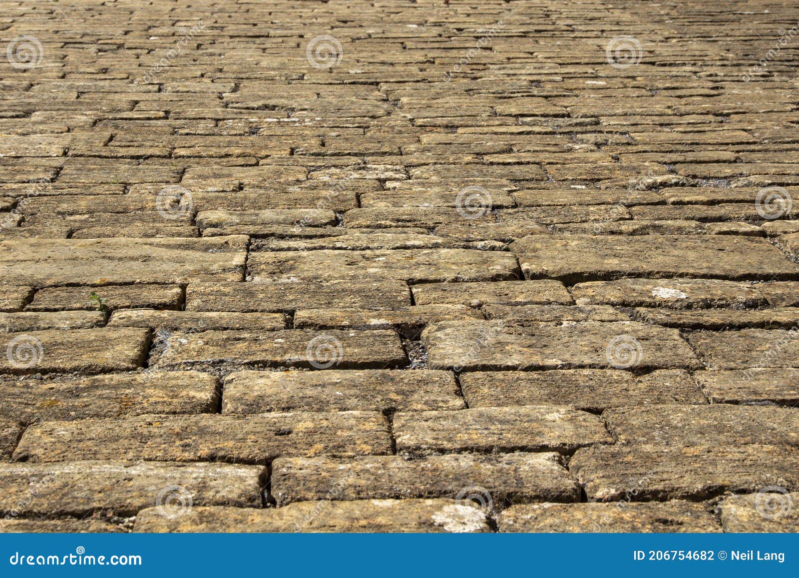 Low Angle Shot of Worn Cobblestone Path Stock Photo - Image of ...