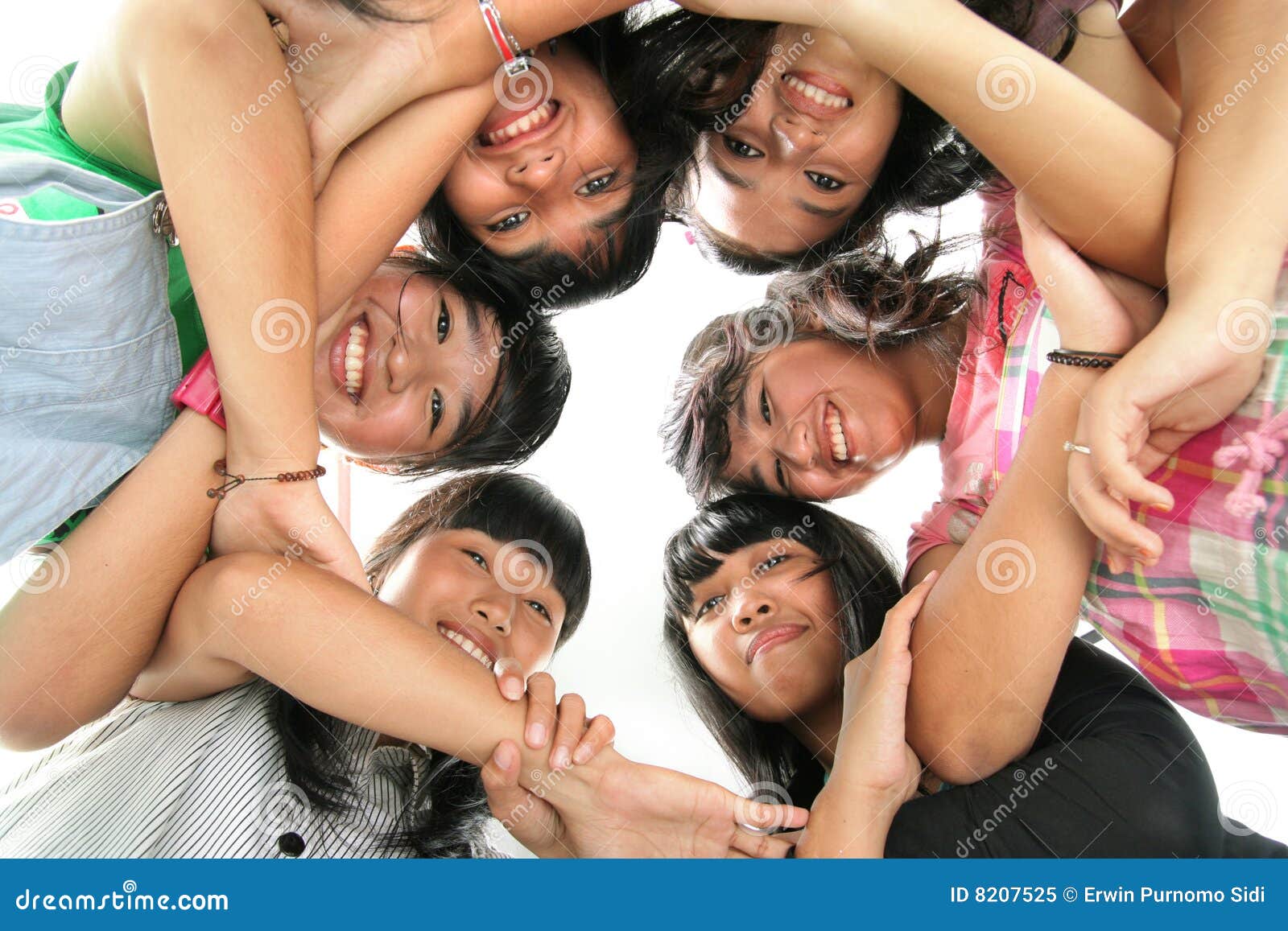 Low angle six peoples stock image. Image of team, smile - 8207525
