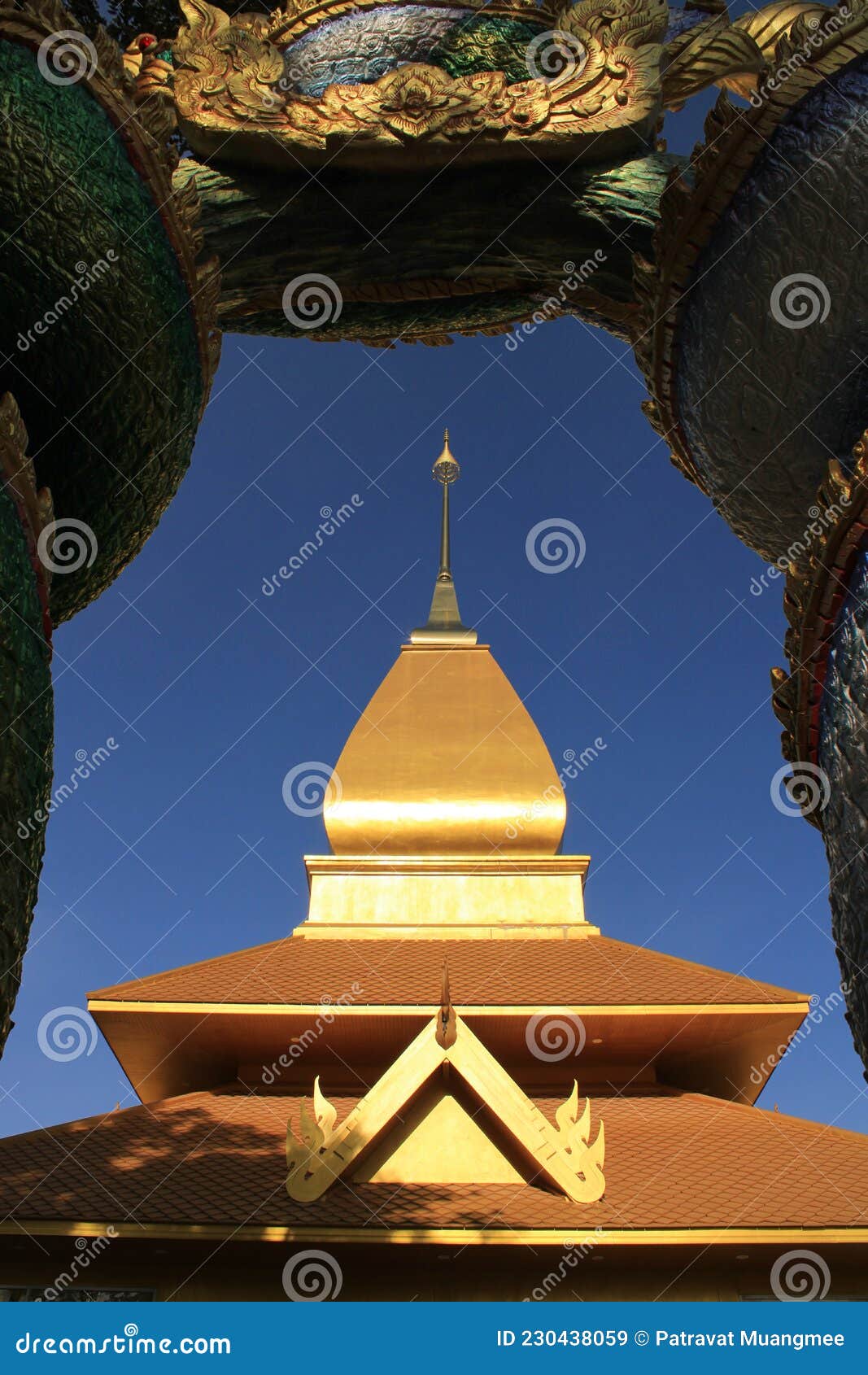 Low Angle of Temple in the Temple. Stock Image - Image of landmark ...