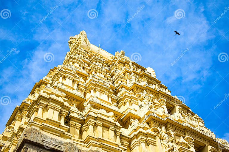 The Low Angle View of an Ancient Temple with the Blue Sky in the ...