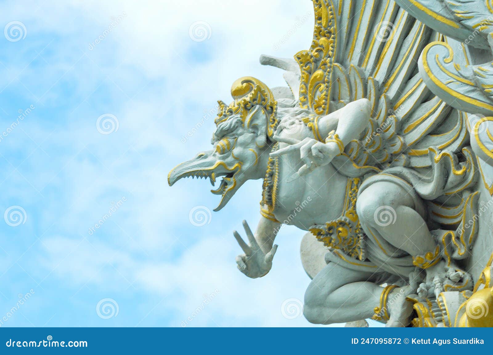 Garuda Man Eagle Vehicle Jagdish Vishnu Temple Royalty-Free Stock Photo ...