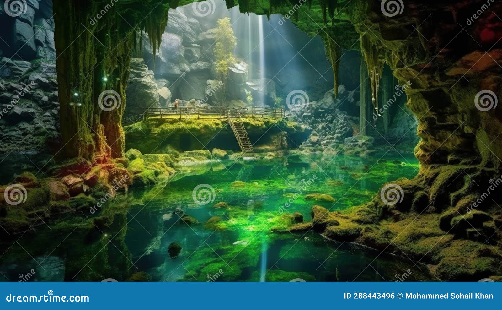 Low Angle View of a Beautiful Waterfall and Natural River Floating ...