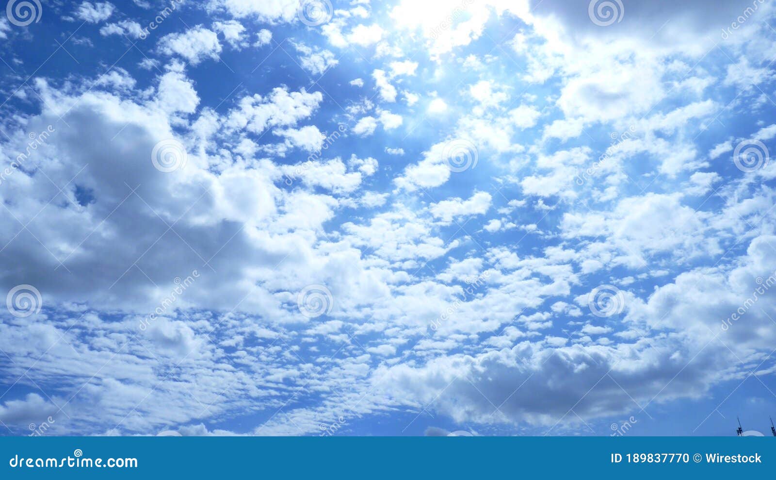 Low Angle View of a Blue Cloudy Sky at Daytime - Perfect for Wallpapers ...