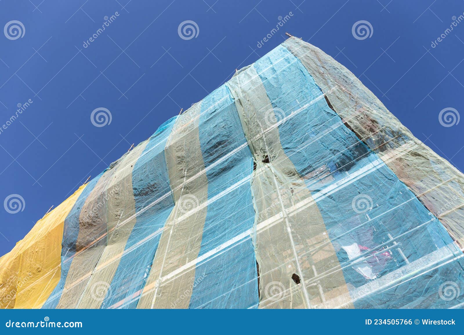 Process Of Construction Of Brick Paved Sidewalk, Half Built Pavement ...