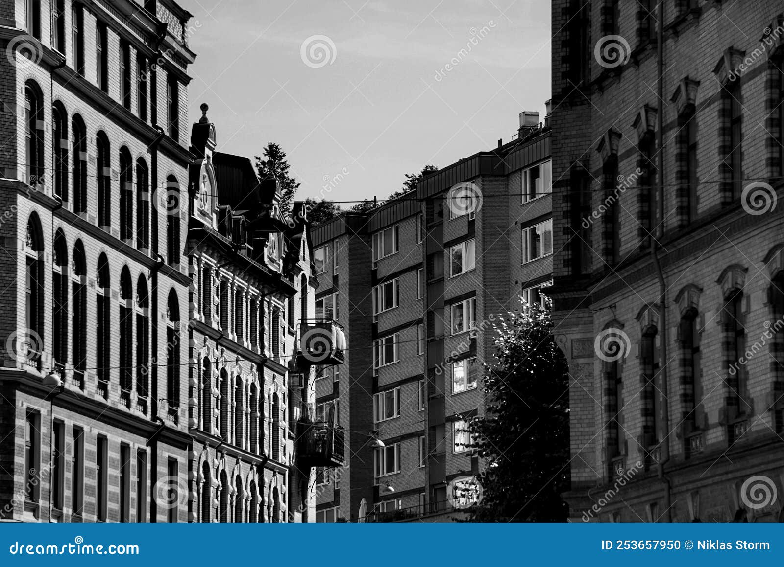 Low Angle View of Buildings in City Stock Photo - Image of buildings ...