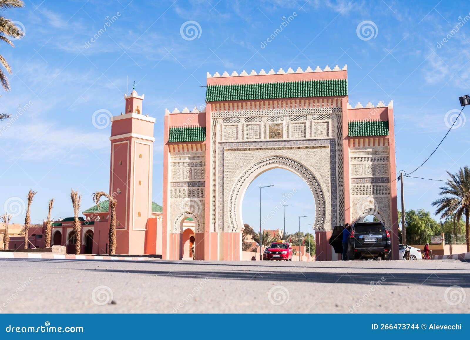 Low Angle View of Classical Morocco Arch Architecture Editorial Stock ...