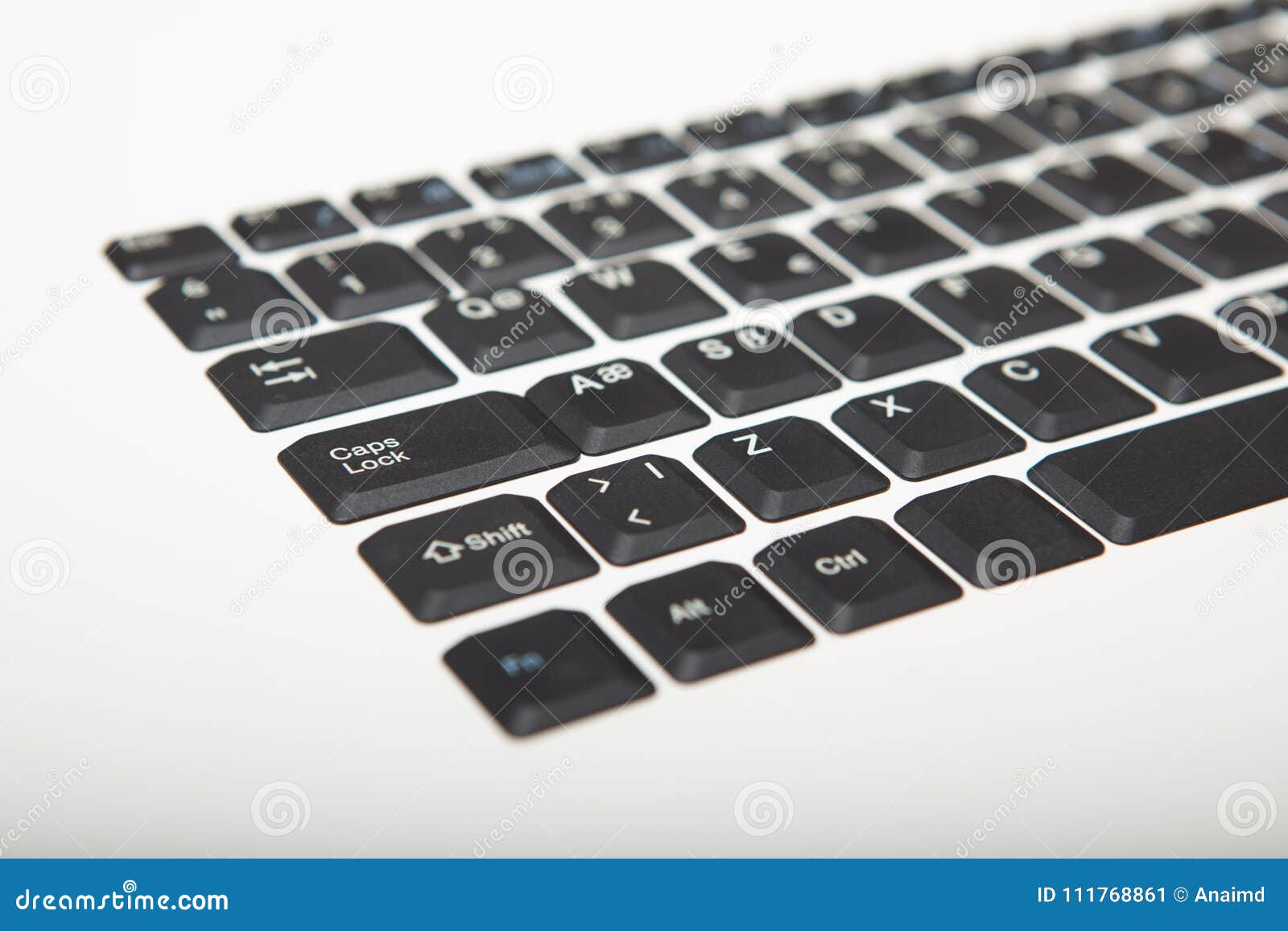 Low Angle View of a Computer Keyboard Stock Image - Image of concept ...