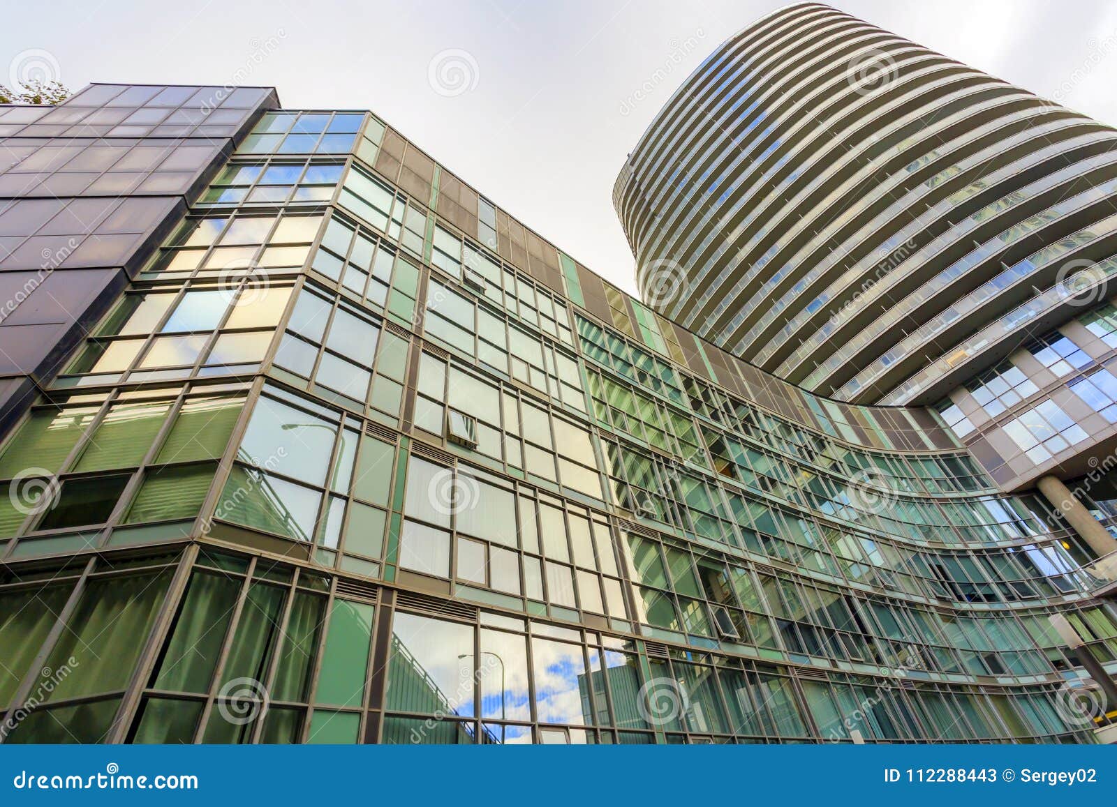 Low Angle View of Condominium Building Stock Image - Image of outdoor ...