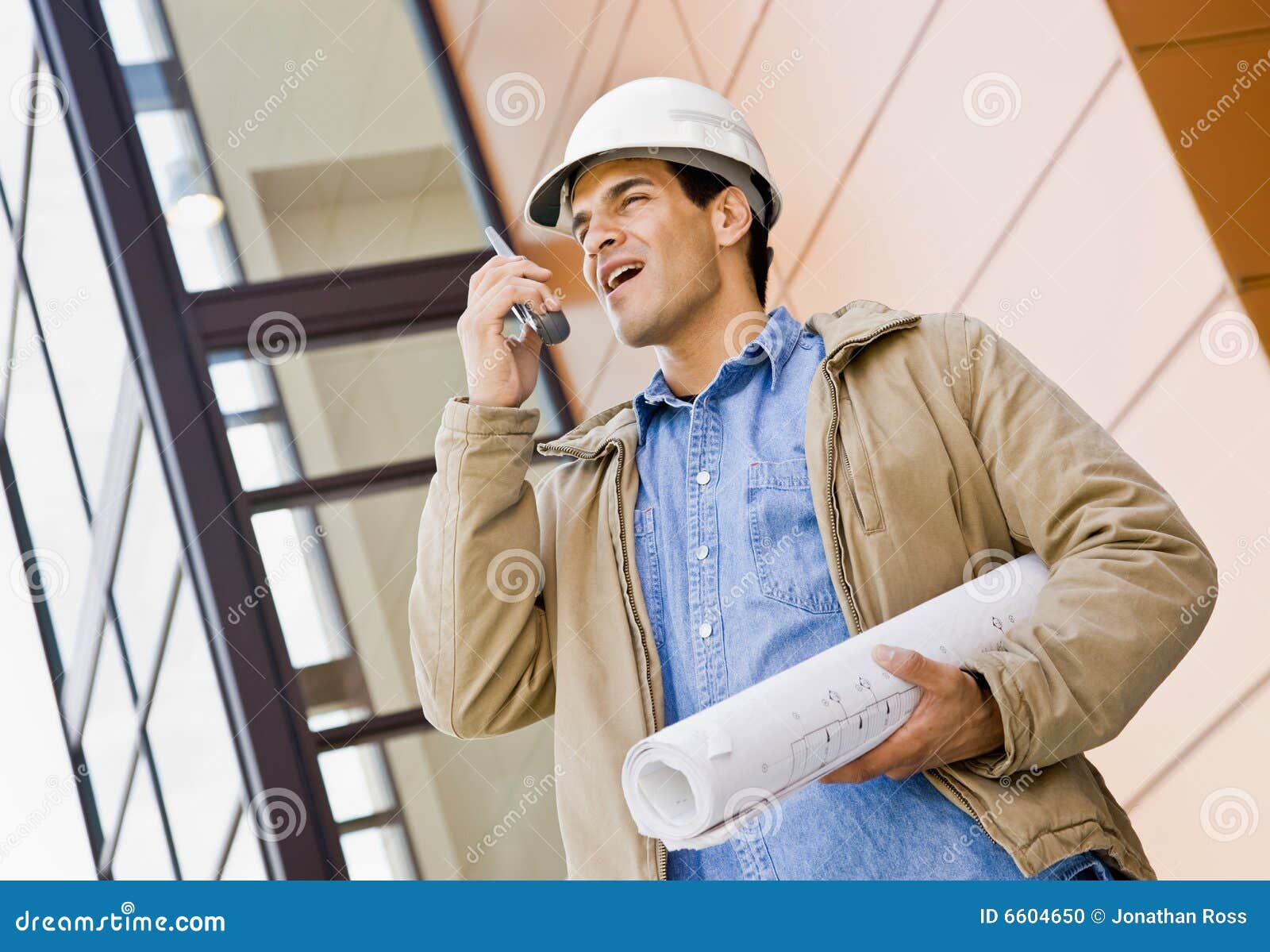 Low Angle View of Construction Worker Stock Photo - Image of working ...