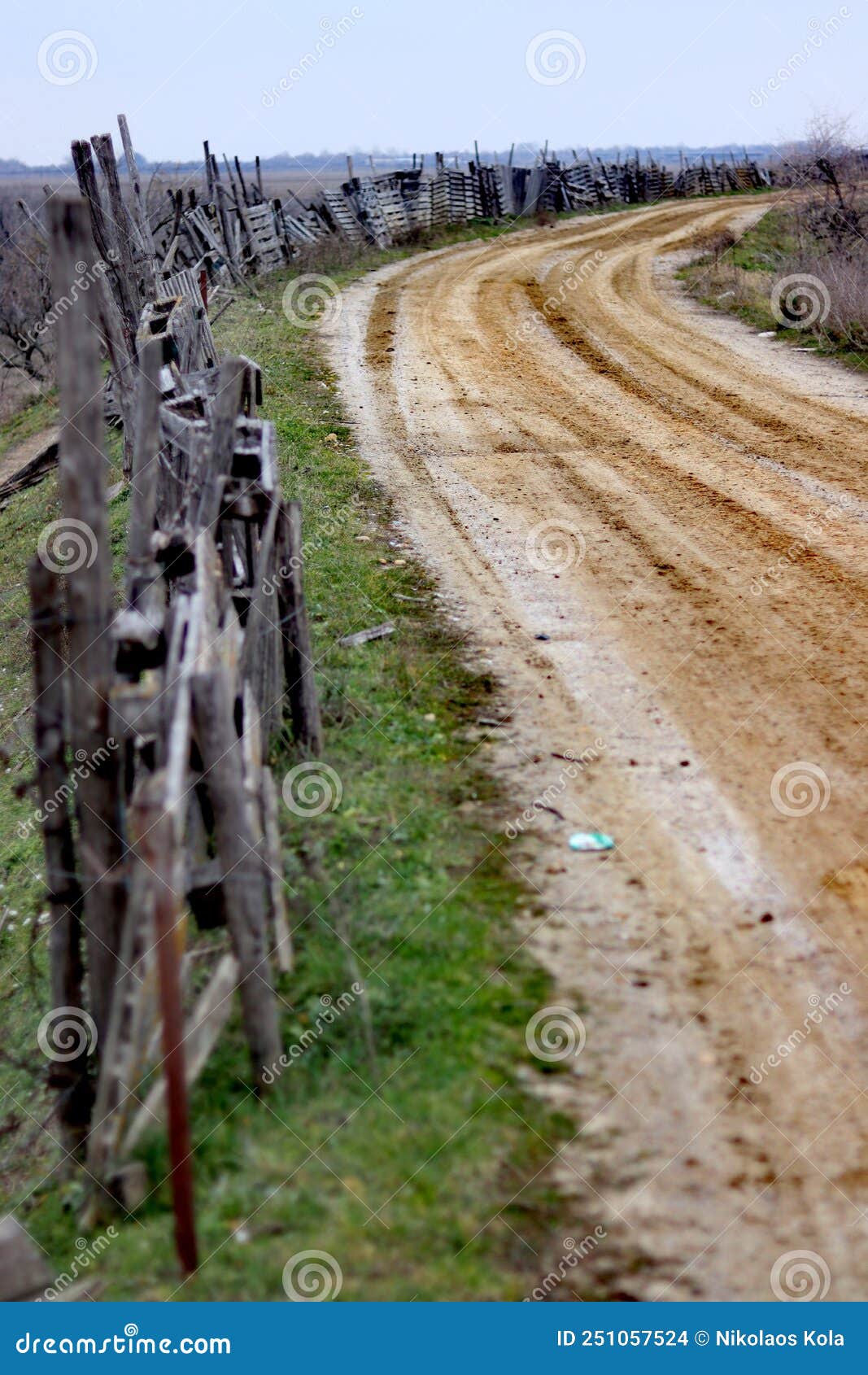 Low Angle View from a Dirty Road Isolated Stock Photo - Image of ...