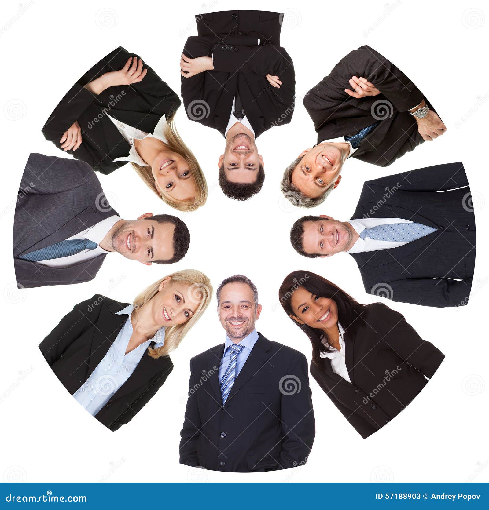 Low Angle View of Diverse Group of Business People Stock Image - Image ...