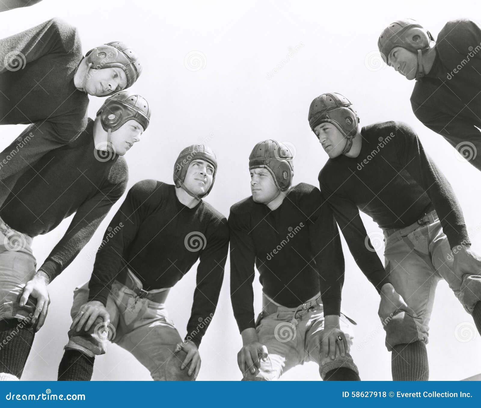 Low Angle View Photo Of Positive Cheerful Crowd People Gathering Have ...