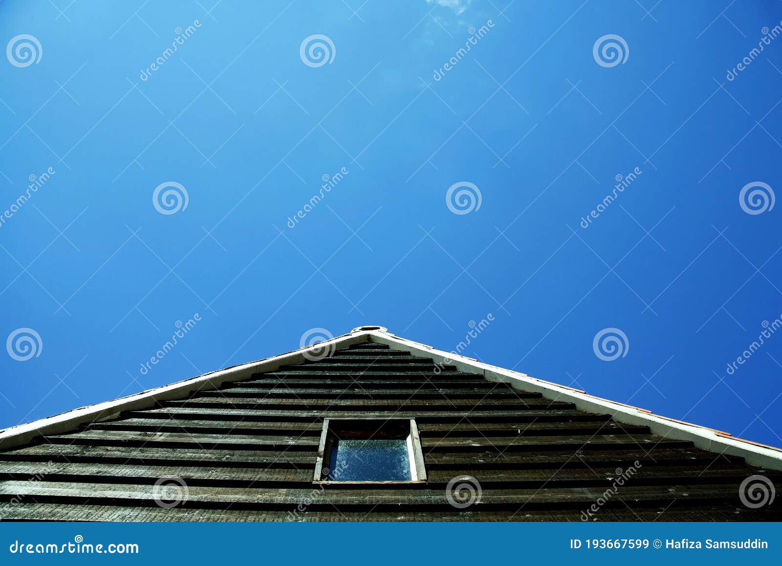 Low Angle View of a House. Conceptual Image Shot Stock Image - Image of ...