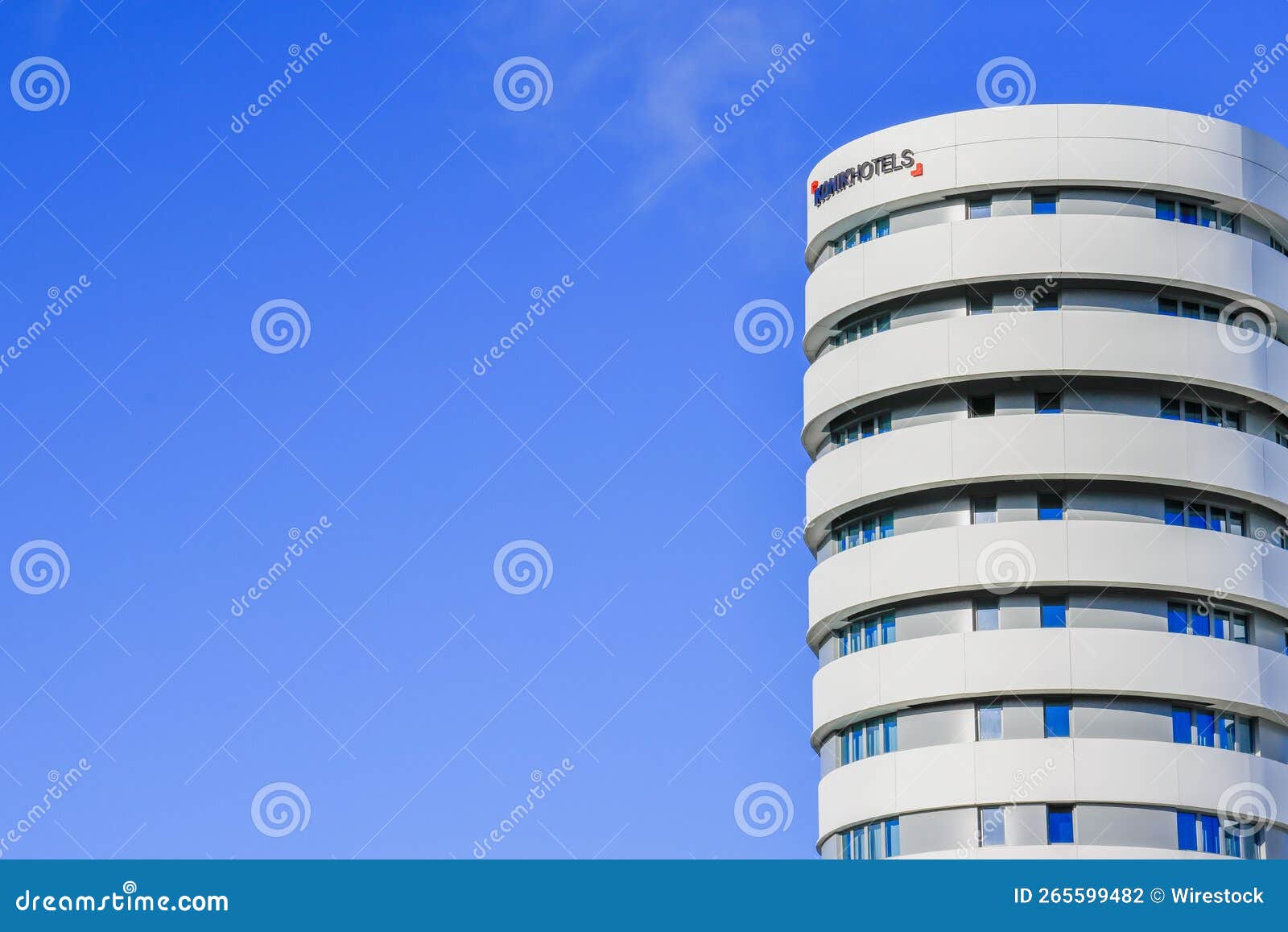 Low Angle View of the Ikonik Hotel on a Sunny Day in Lisbon, Portugal ... Low Angle View of the Ikonik Hotel on a Sunny Day in Lisbon, Portugal ...