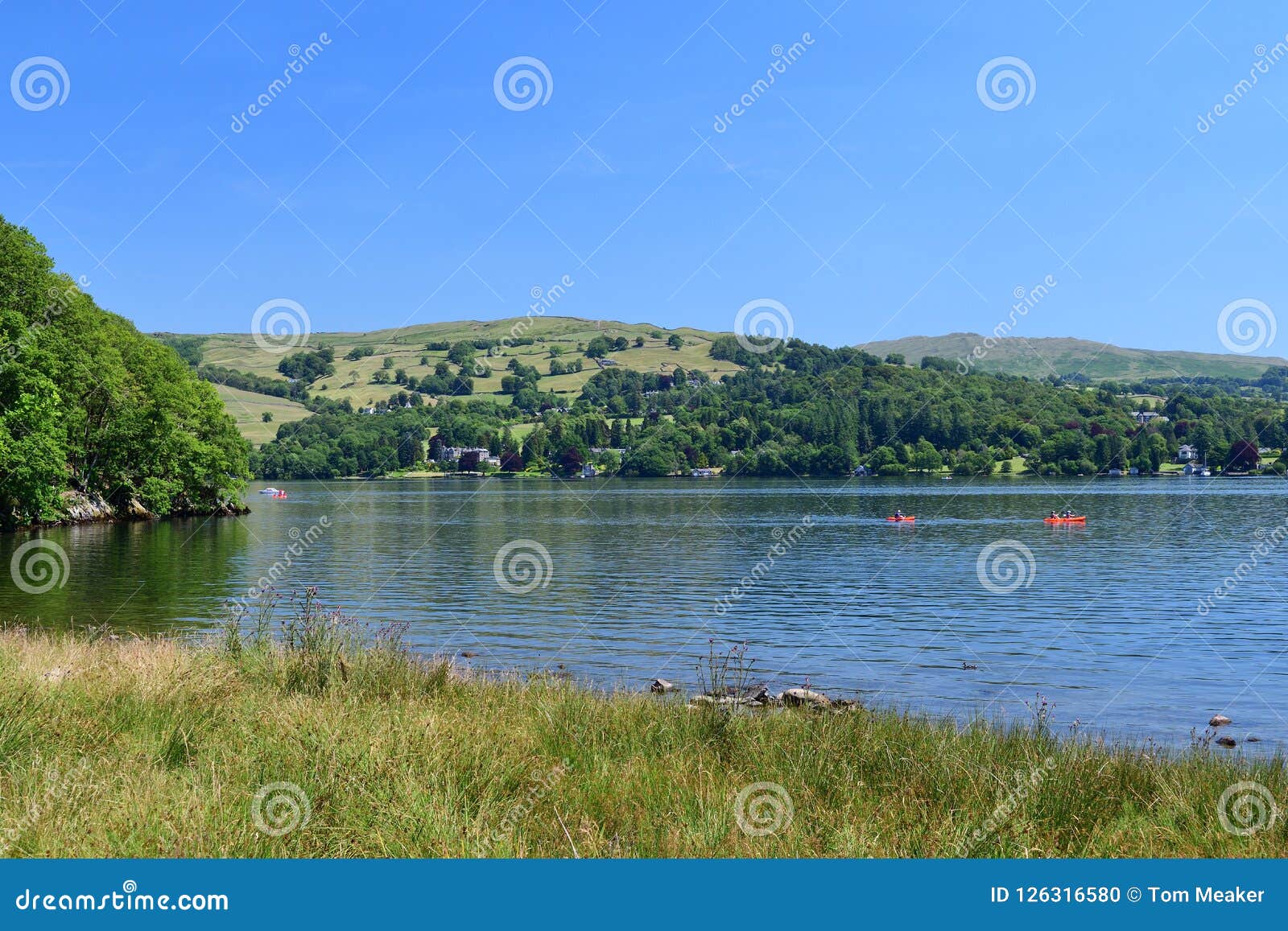 Lake Windermere stock photo. Image of kingdom, colour - 126316580