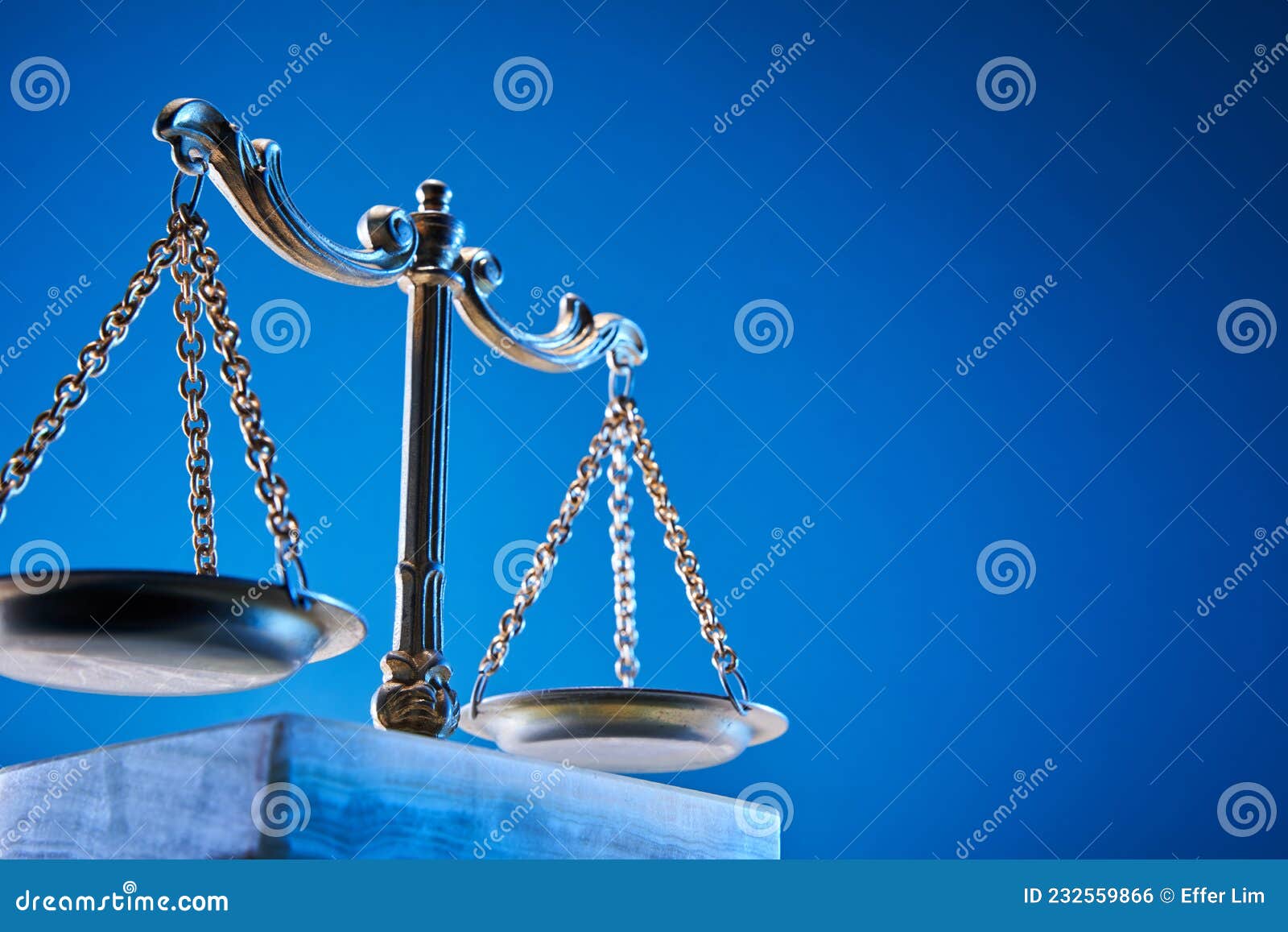 Low Angle View of Libra Scale on Blue Stock Photo - Image of sign ...