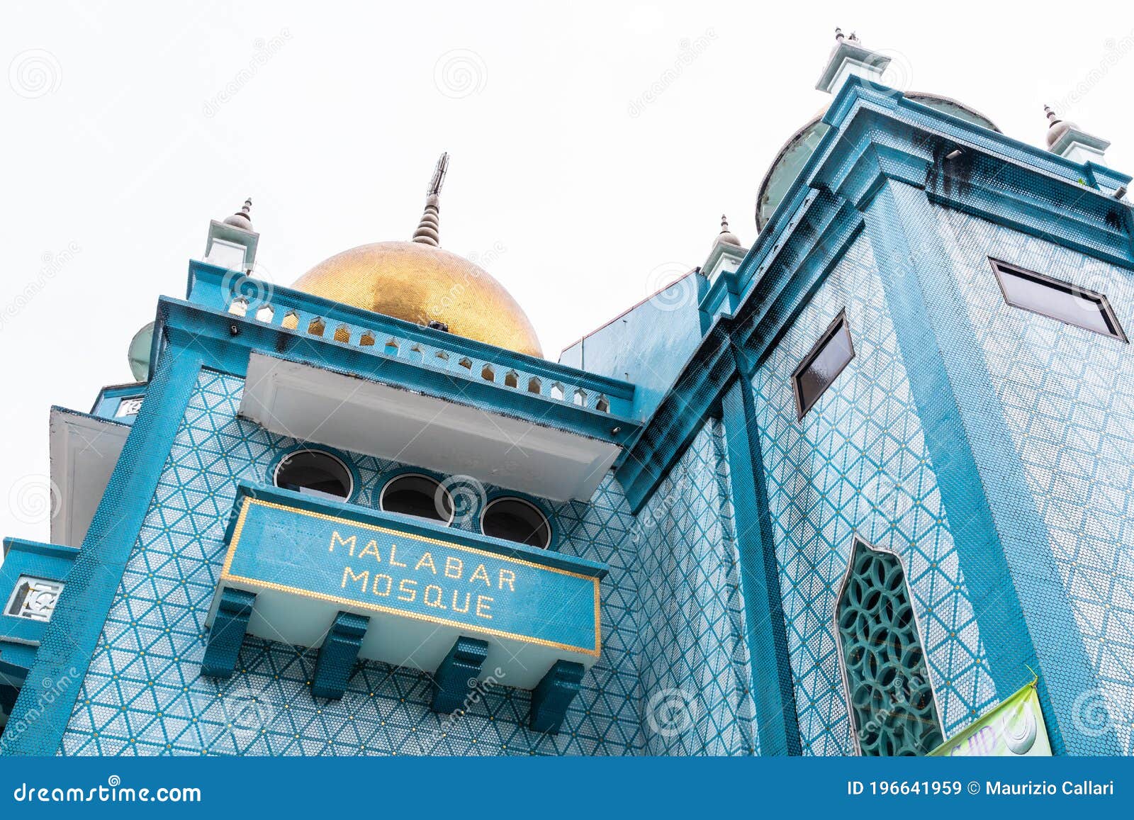 Low Angle View of Malabar Mosque, Singapore Editorial Stock Image ...