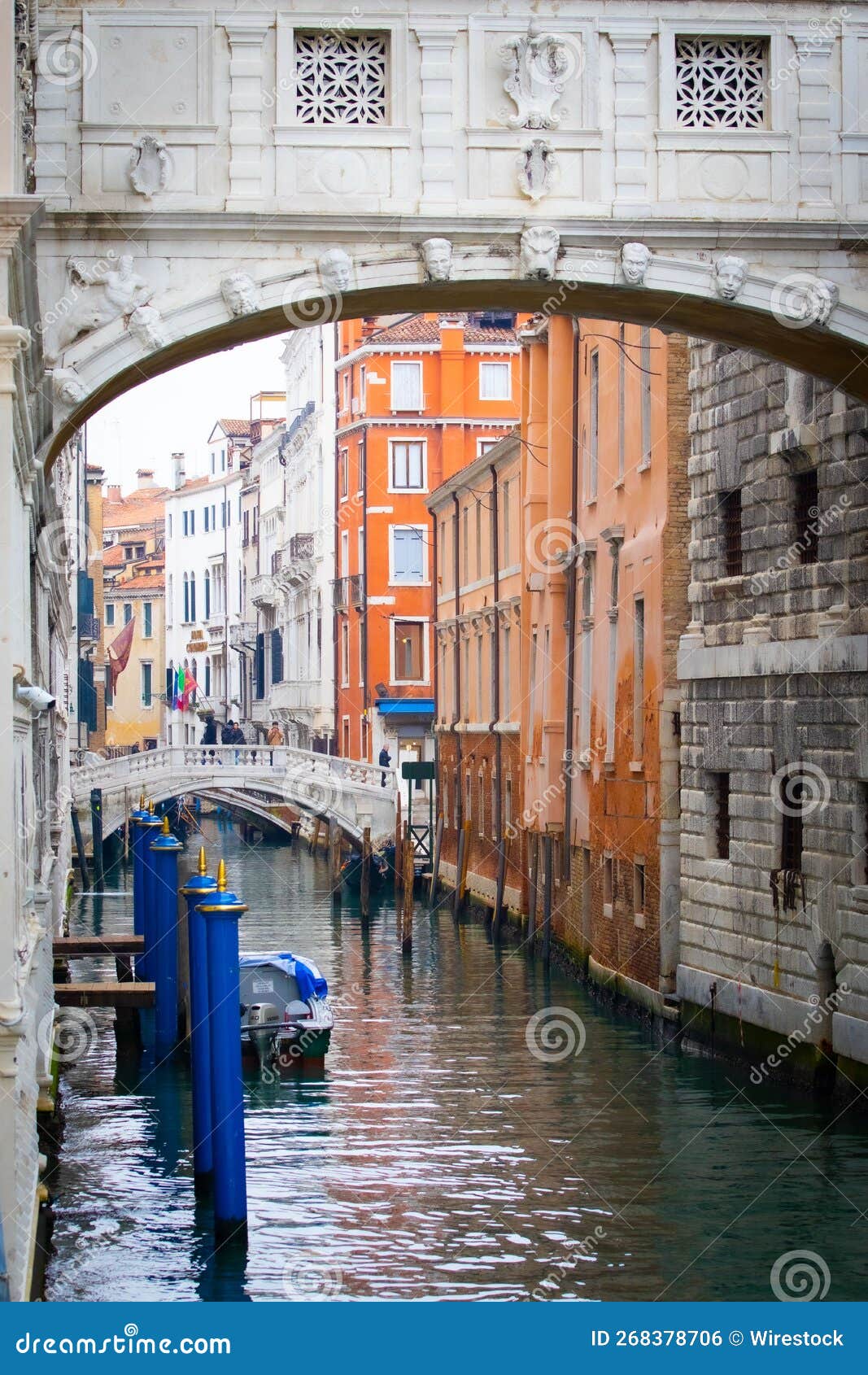 Low-angle View of Modern Buildings Near the River Stock Photo - Image ...