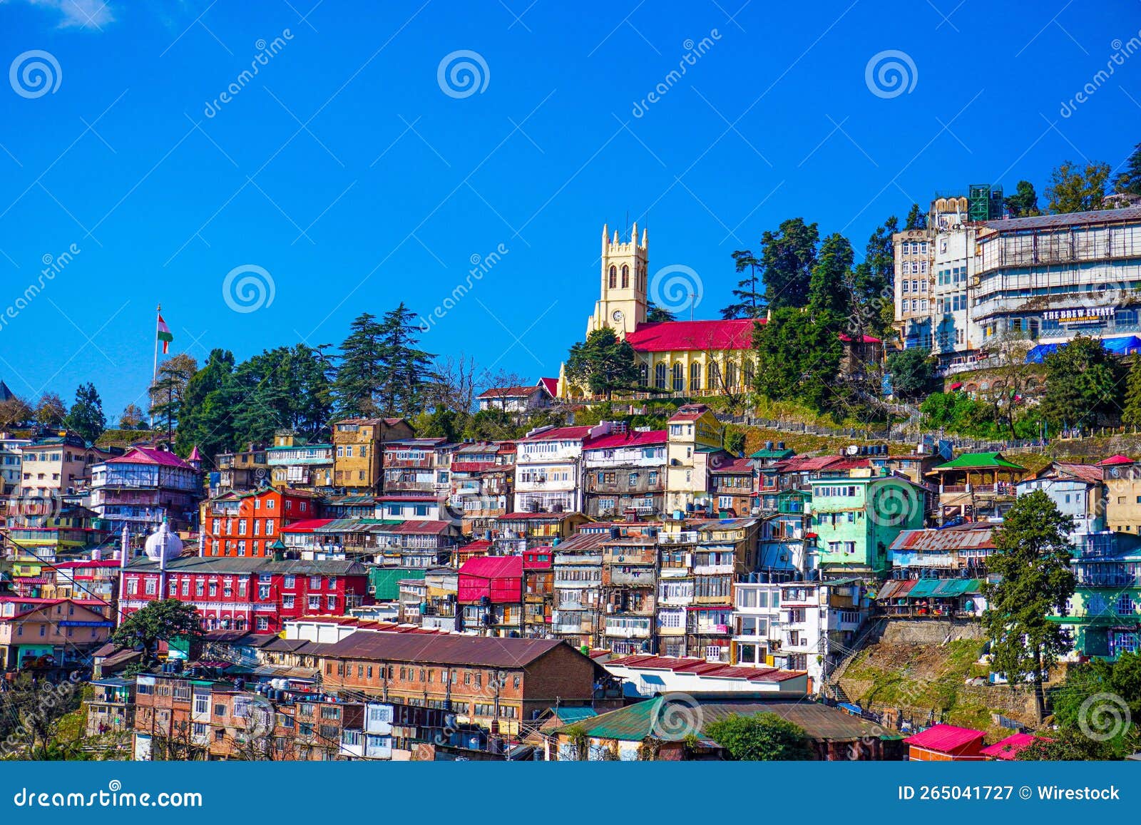 Low-angle View of Modern Buildings in Shimla, India Editorial ...