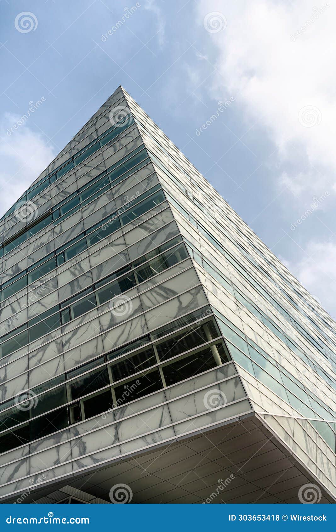 Low-angle View of a Modern Library in Shanghai, China Editorial Stock ...