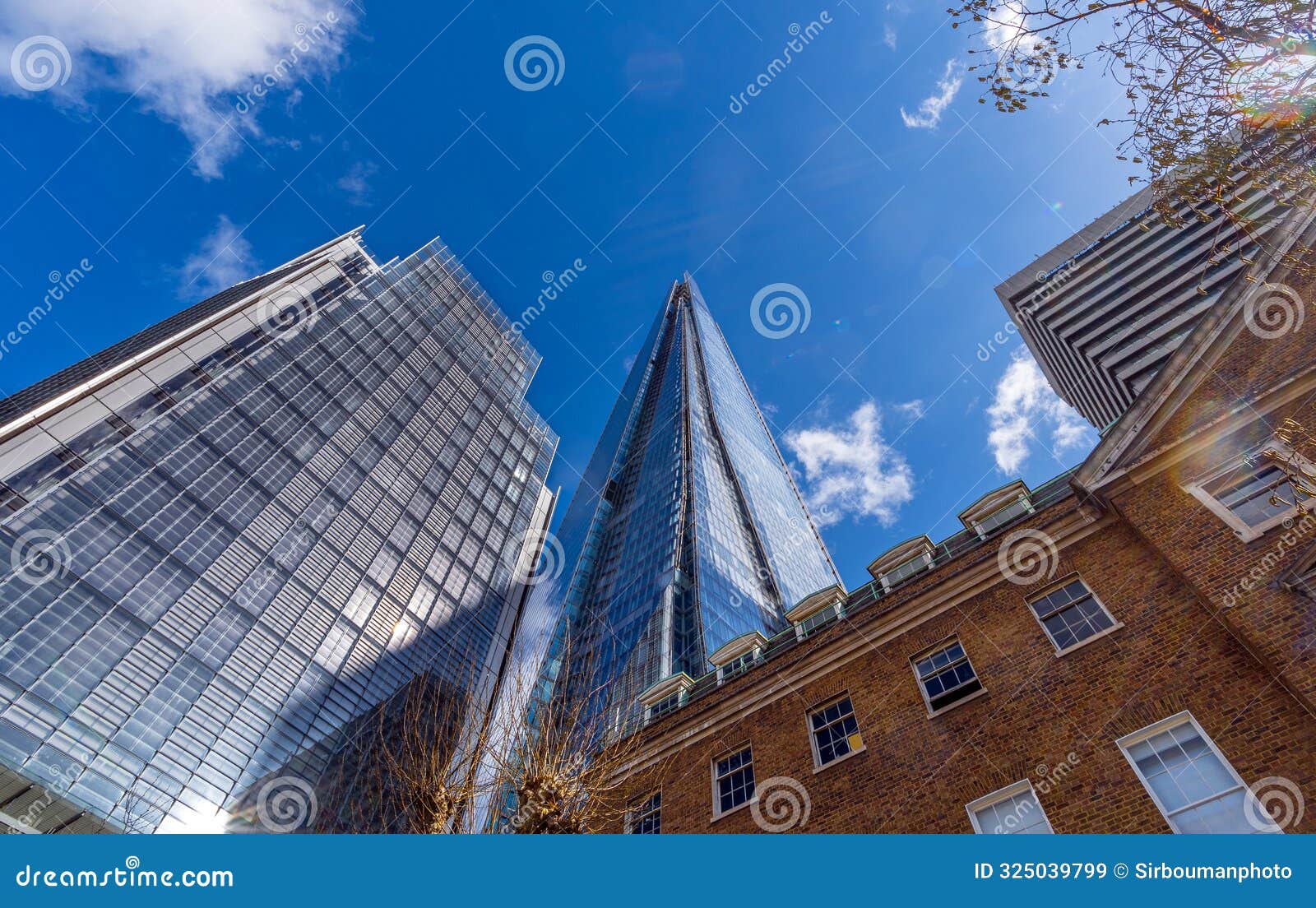 Modern Pyramid Shaped Steel Lantern In An Outdoor Parking Lot With ...