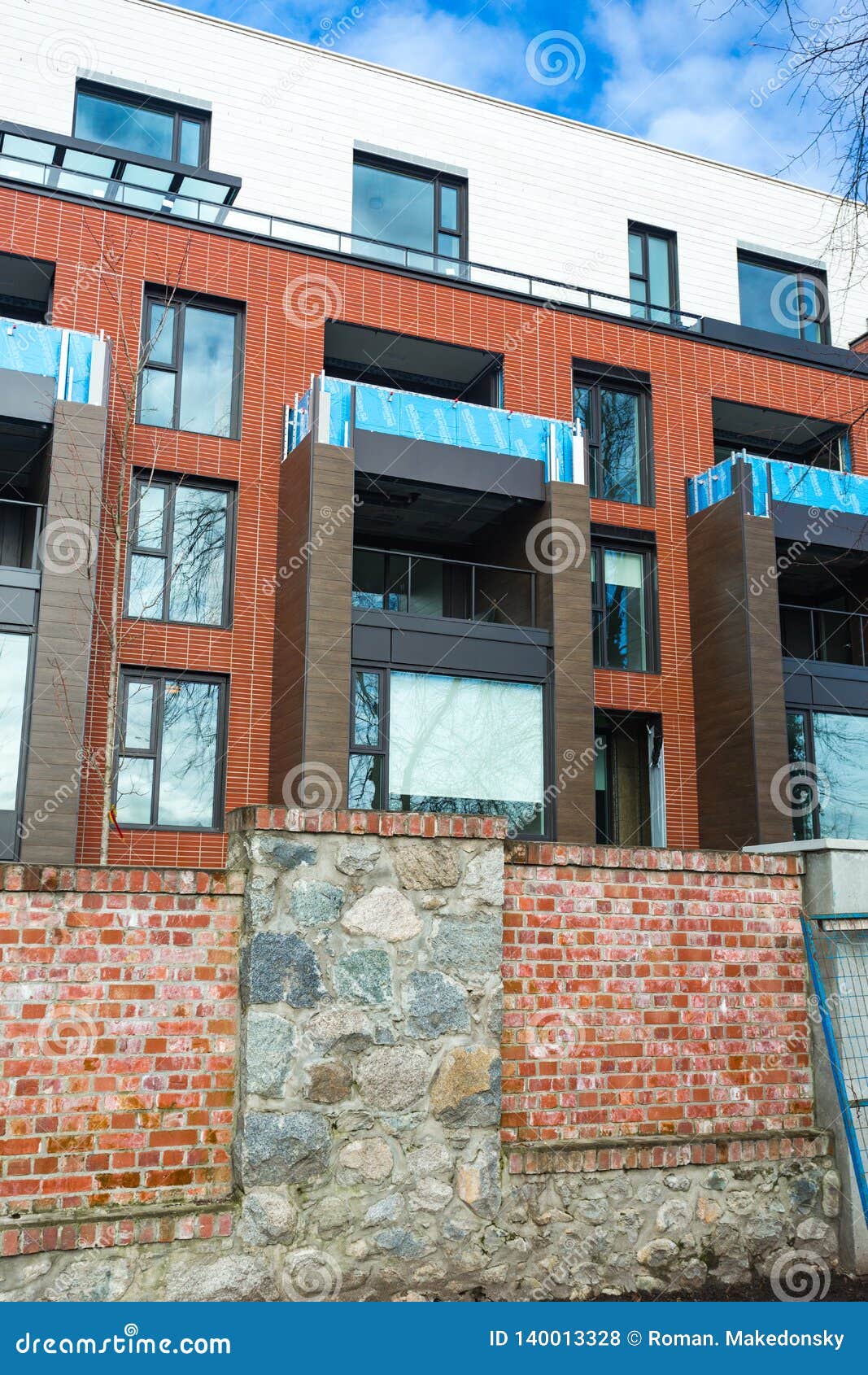 Modern Brick Apartment Building
