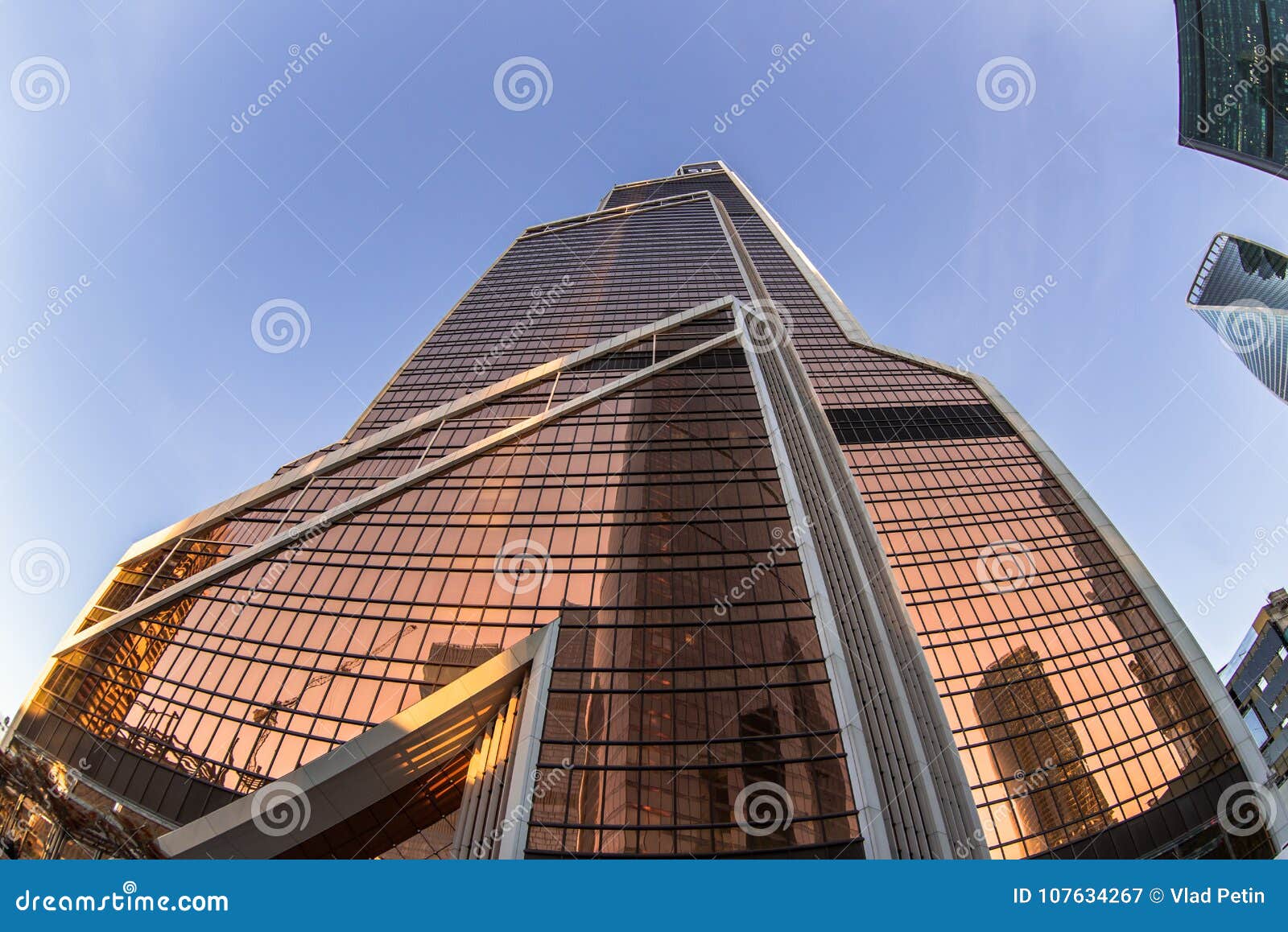 Low Angle View of Modern Skyscrapers Editorial Photography - Image of ...