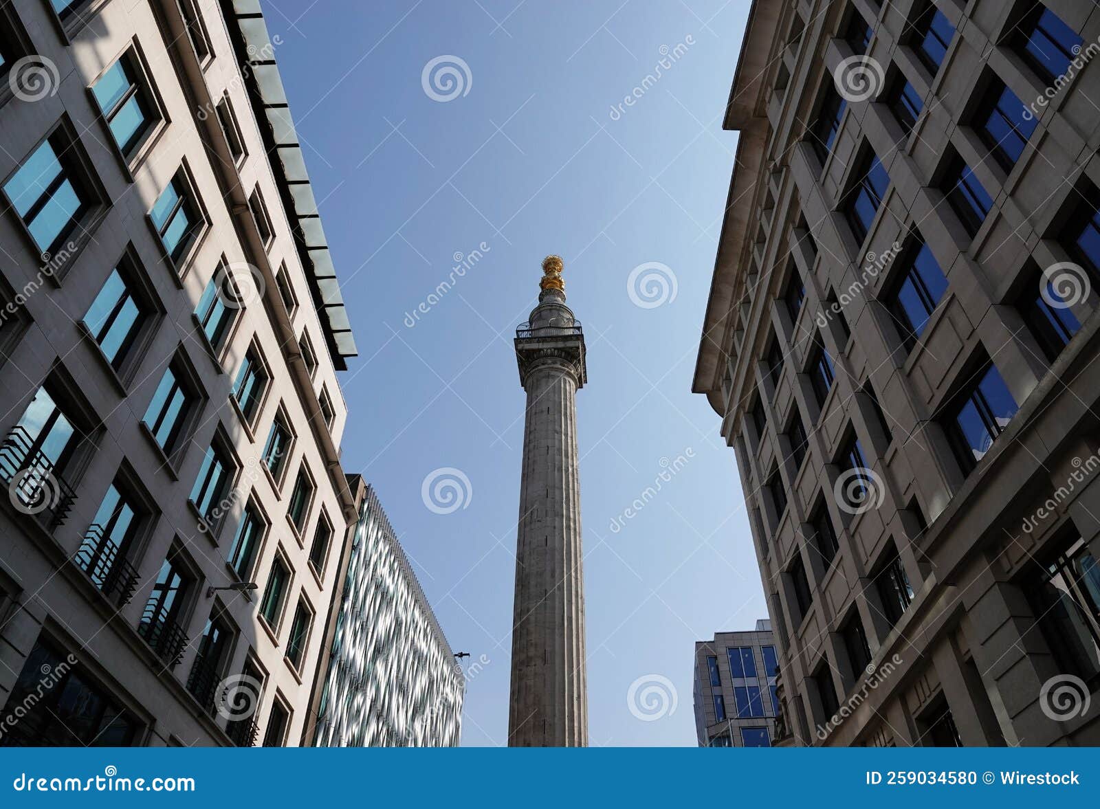 Low-angle View of the Monument Completed in 1677 and Commemorating the ...