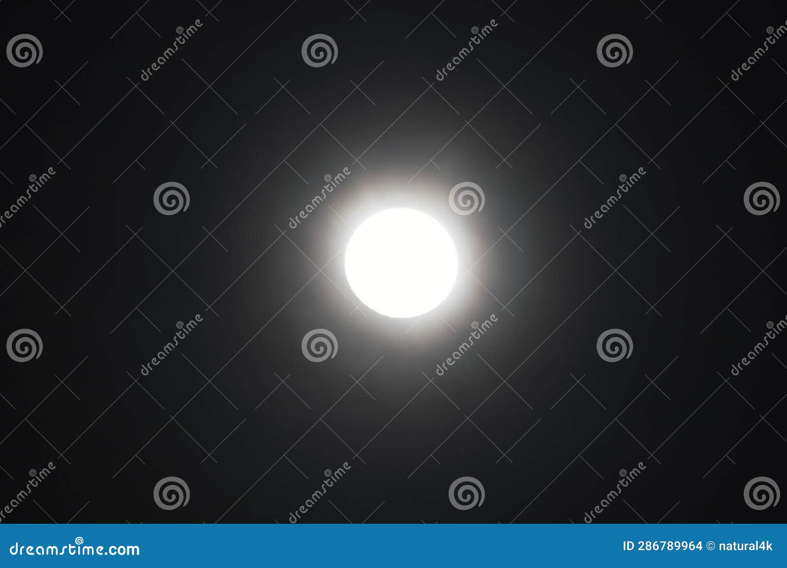 Full Moon and White Clouds on Black Night Sky Scene Stock Photo - Image ...