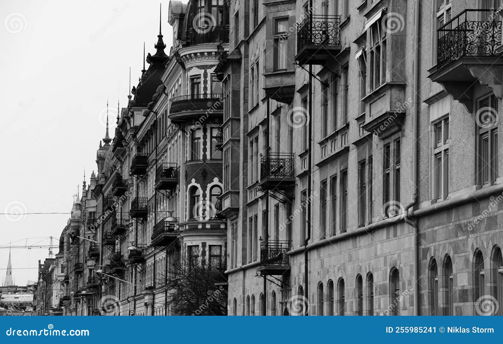 Low Angle View of Old Famous Buildings Stock Image - Image of house ...